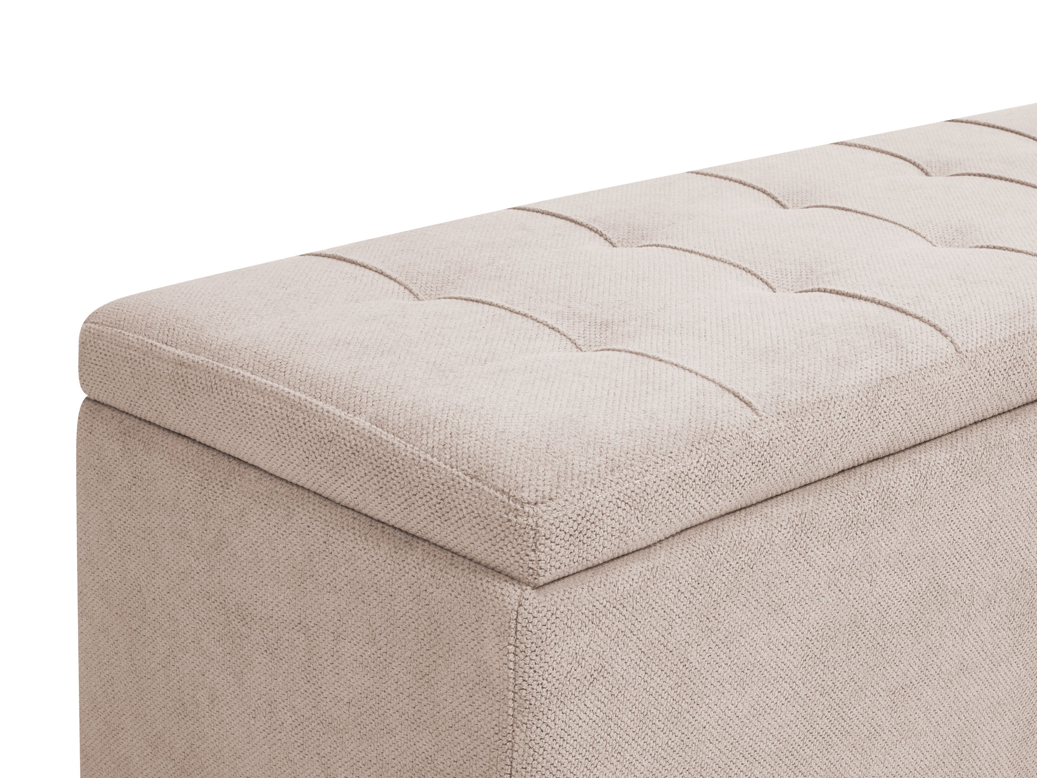 Hocker mit Stauraum Stoff beige 100 x 40 cm OREM | Beliani.de