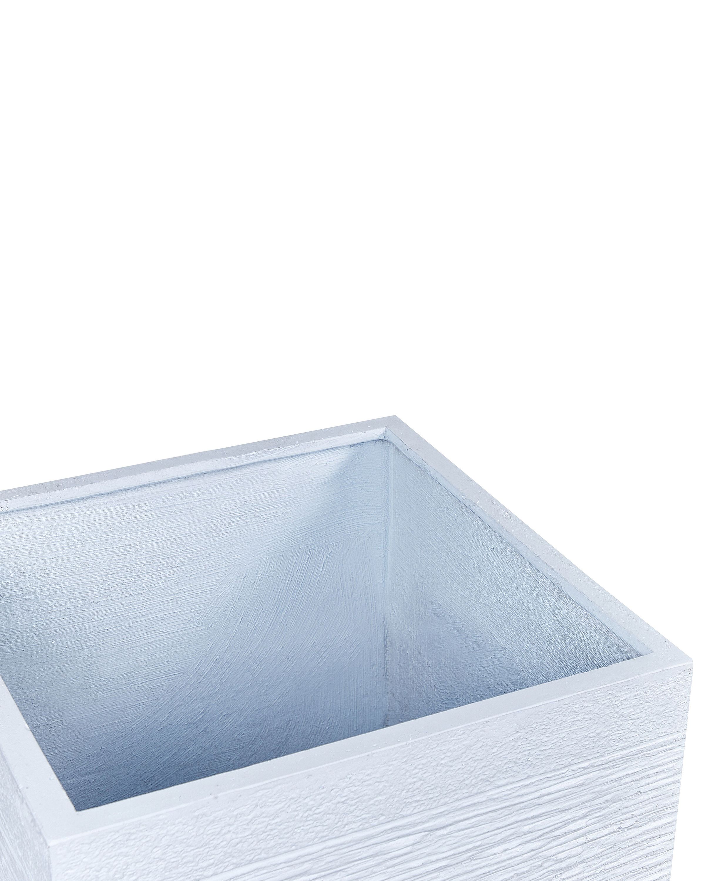 Plant Pot PAROS Ceramic 50 cm White | Beliani.co.uk