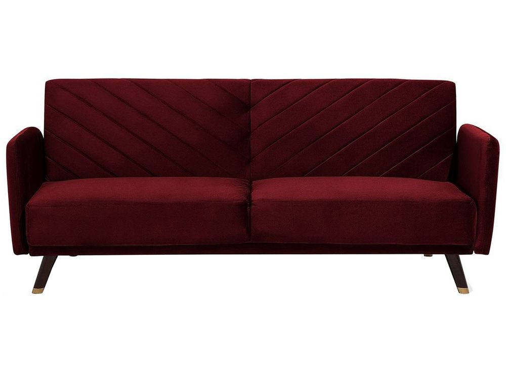 Dark red sofa bed store