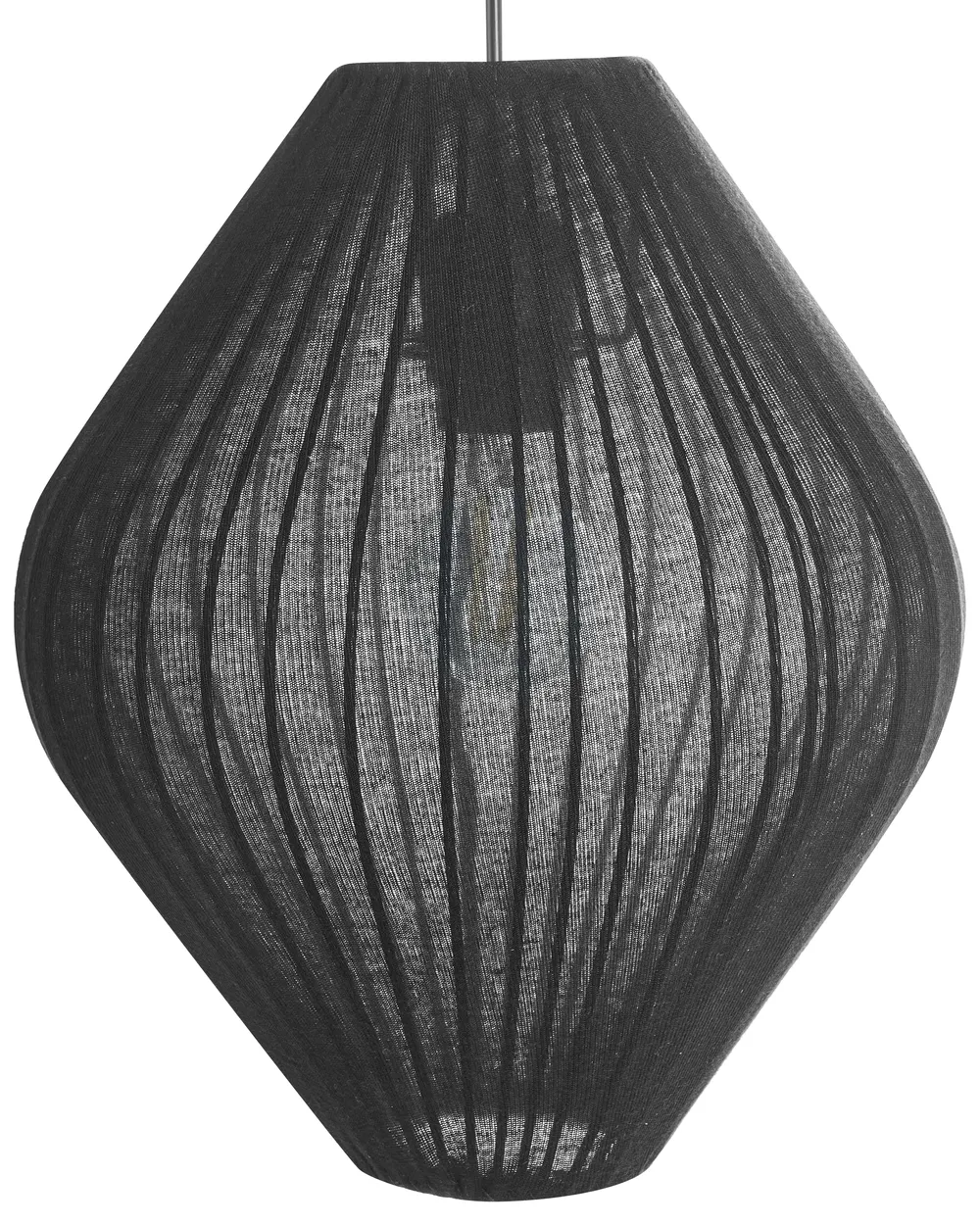 Lampadario ALME Tessuto Nero | Beliani.ch