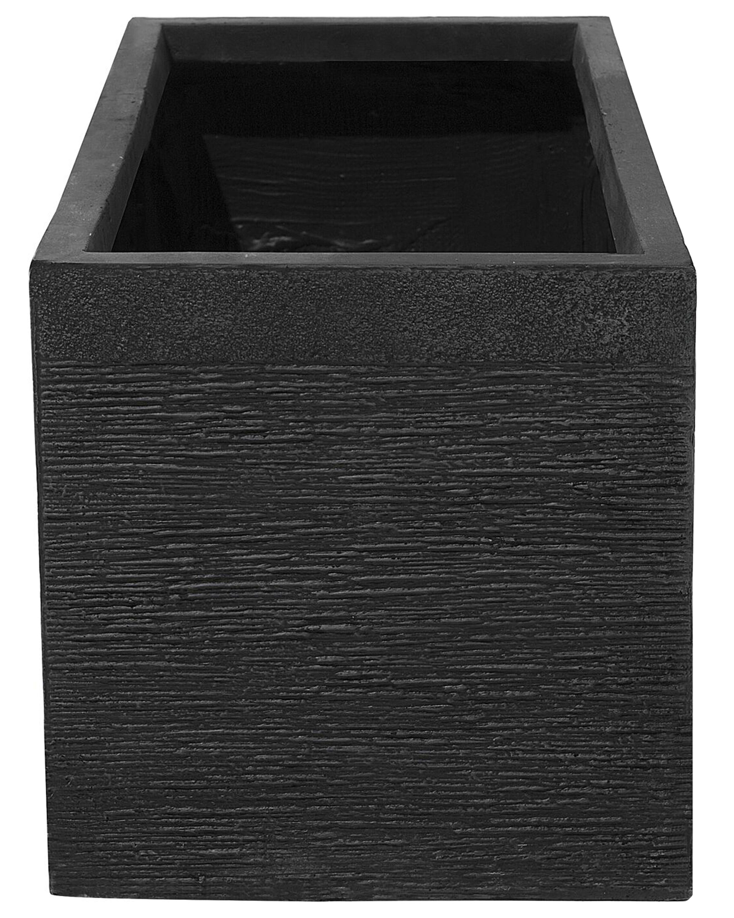 Plant Pot MYRA 60 cm Black | Beliani.co.uk