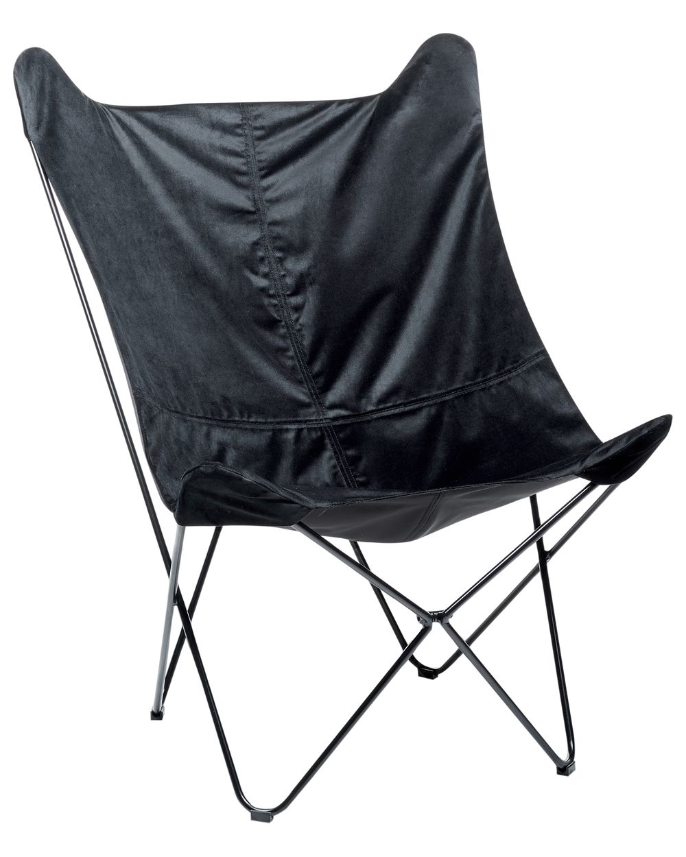 Armchair LOEN Fabric Black/ White | Beliani.co.uk