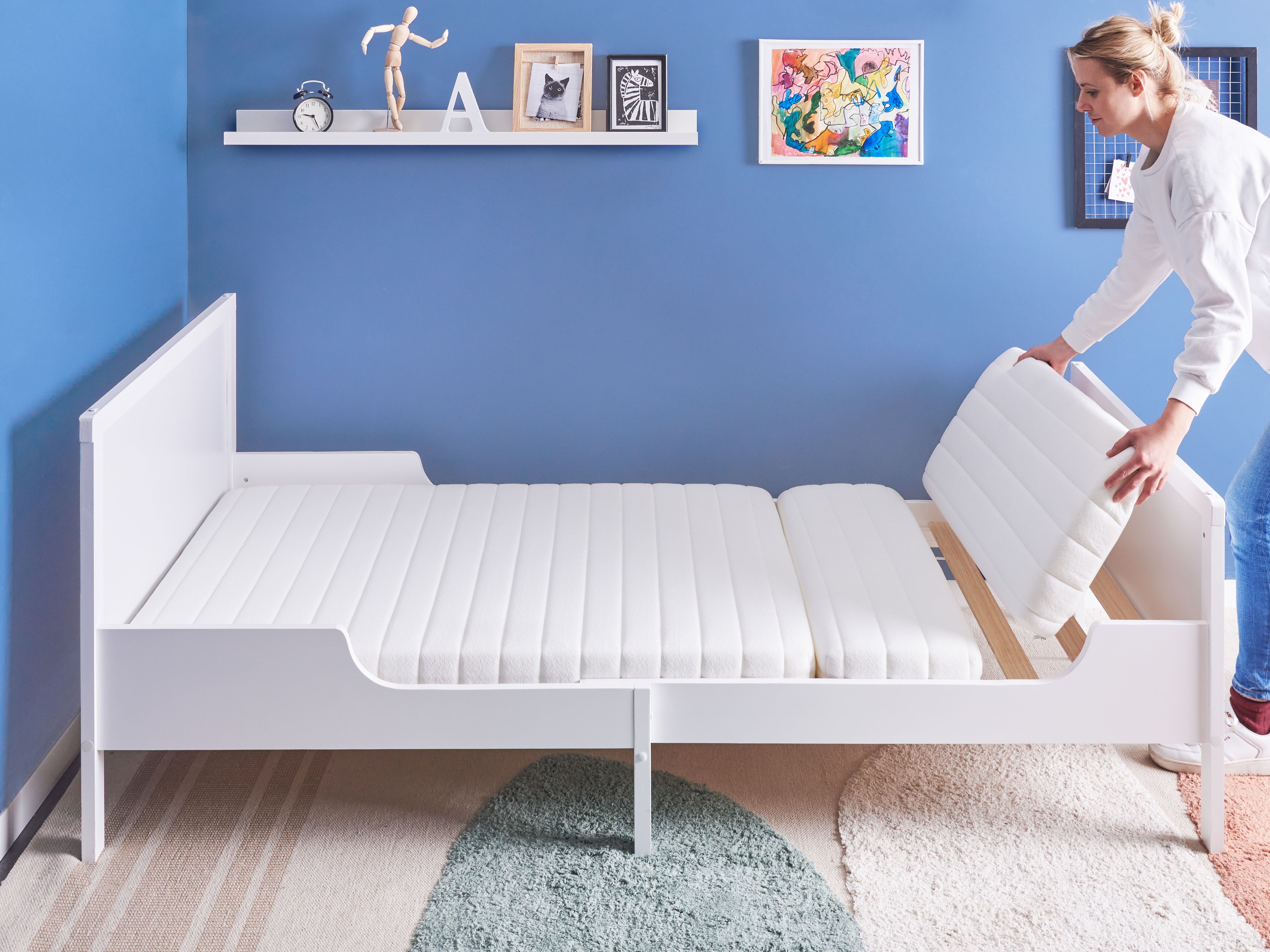Matelas en mousse pour lit extensible CLEVER Moyennement ferme 90 x 130 ...