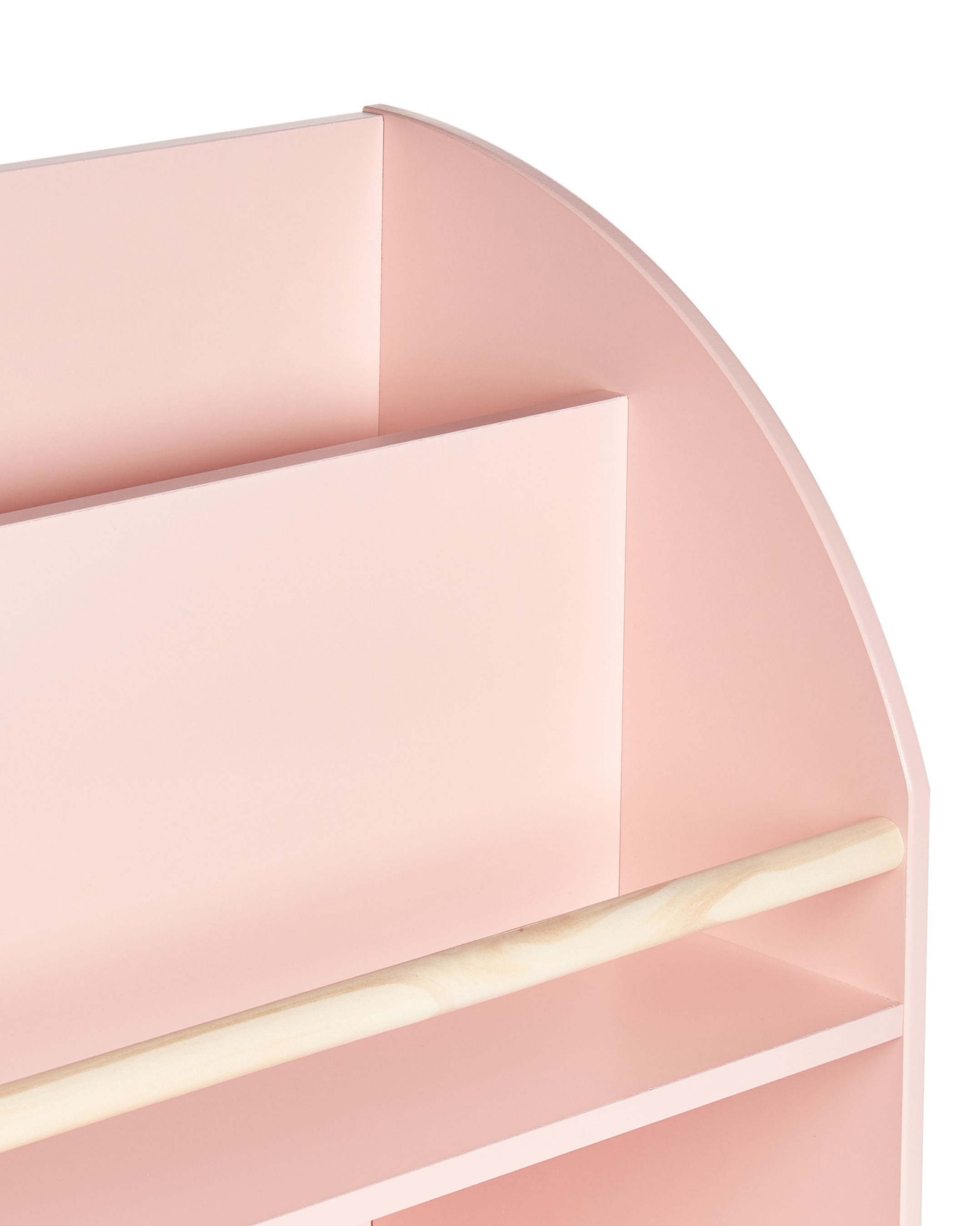3 Tier Bookcase Pastel Pink LILOET | Beliani.co.uk