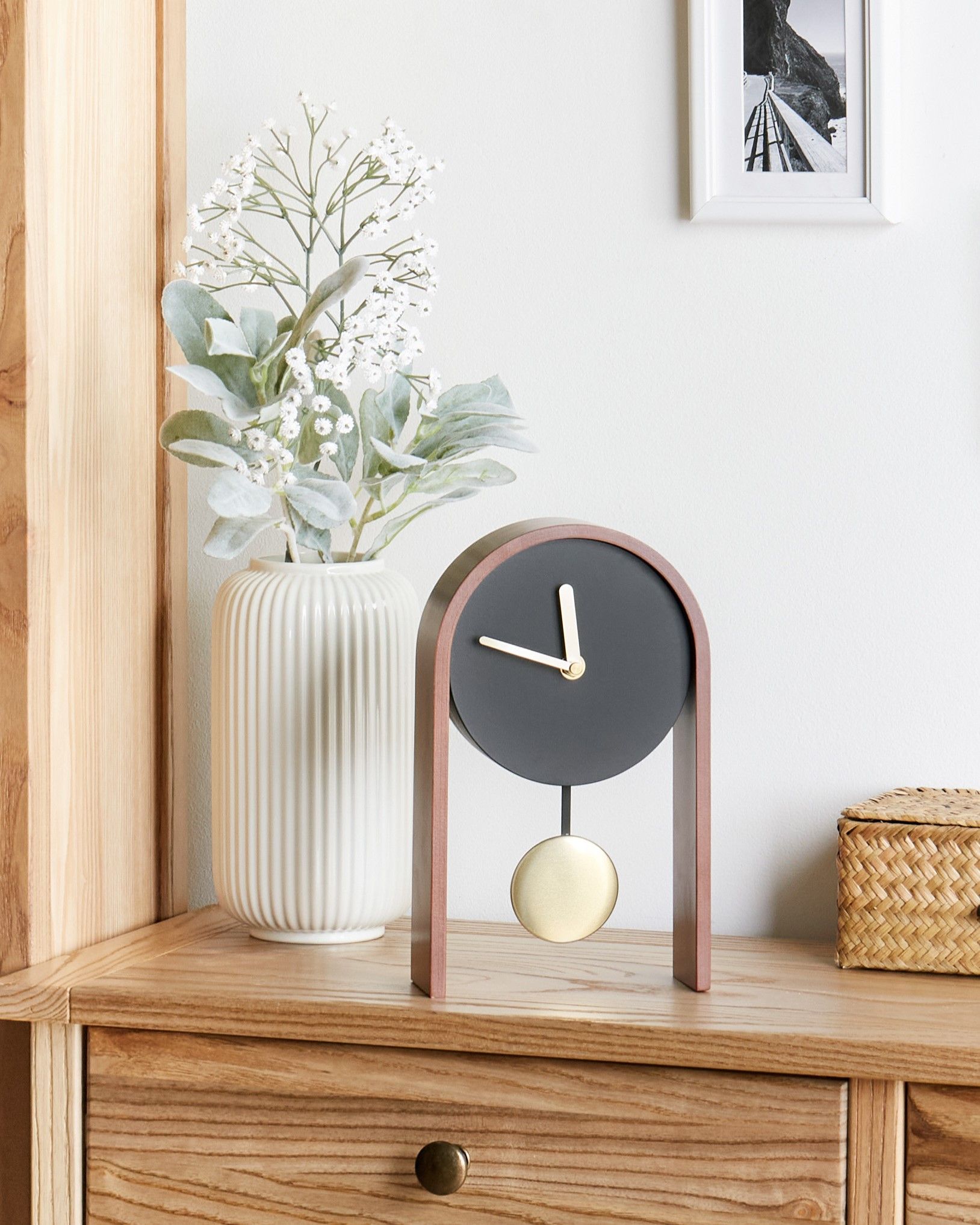 Clock BLATTEN 16 cm Black | Beliani.co.uk