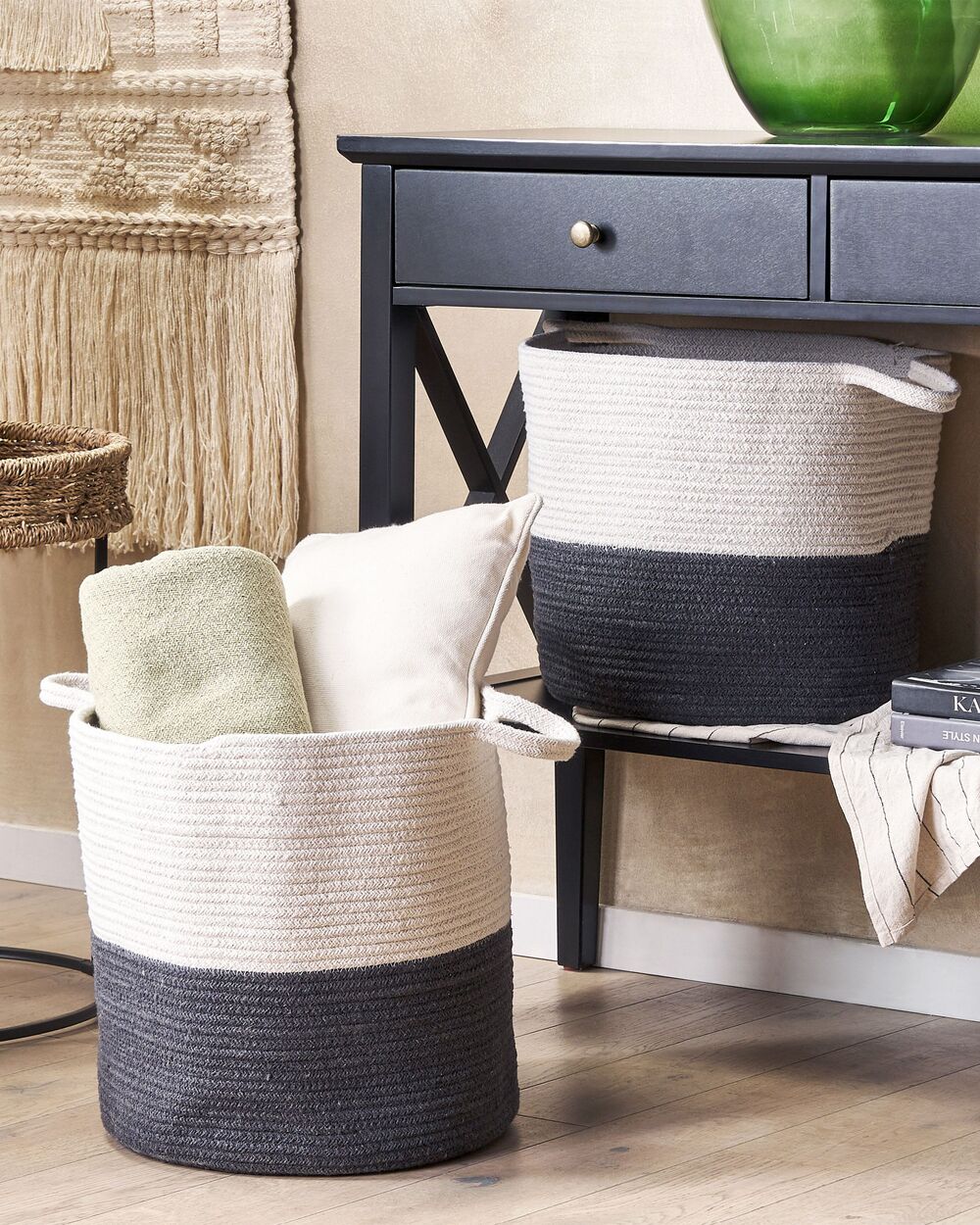 Kids Basket Elephant DOGON Wicker Natural | Beliani.co.uk