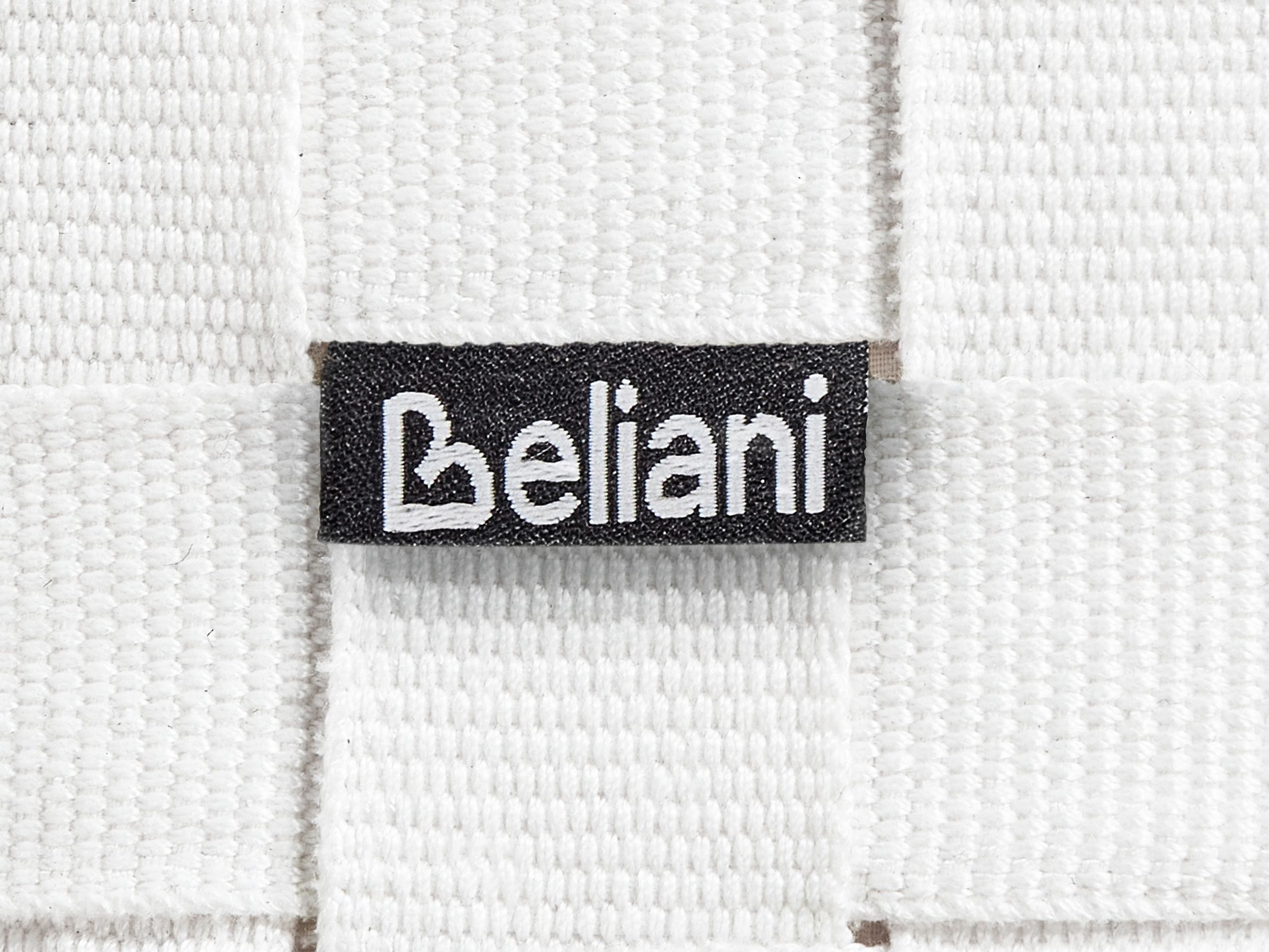 Utomhuspuff vävd off-white BODLA | Beliani.se