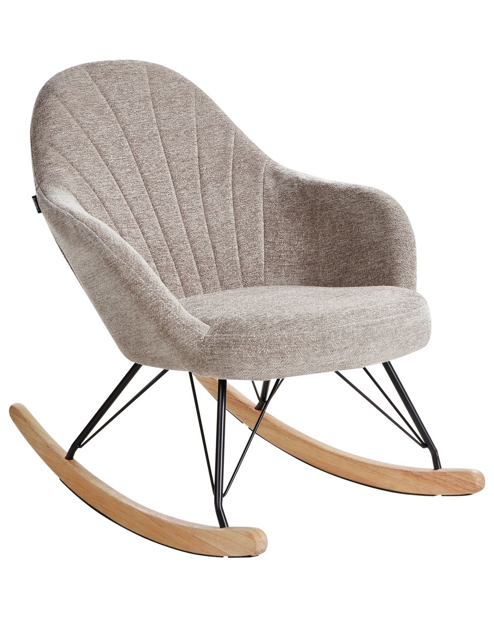 Poltrona a dondolo SKOVDE Tessuto Beige | Beliani.it