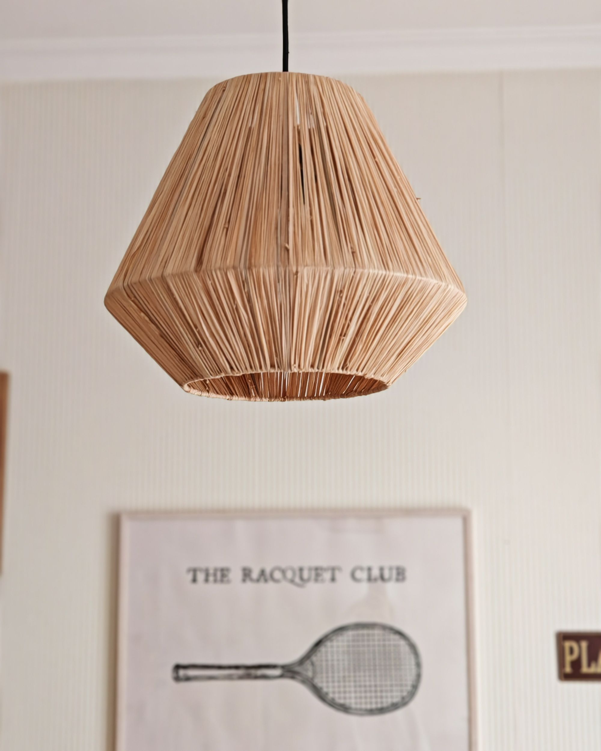 Pendellampe DAMIT Flettverk Naturlig | Beliani.no