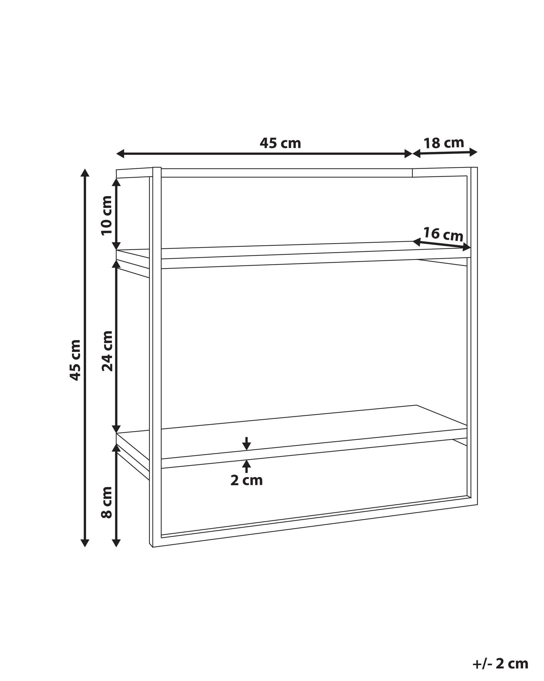 Towel Rack BETANIA Metal Black with Shelves | Beliani.co.uk