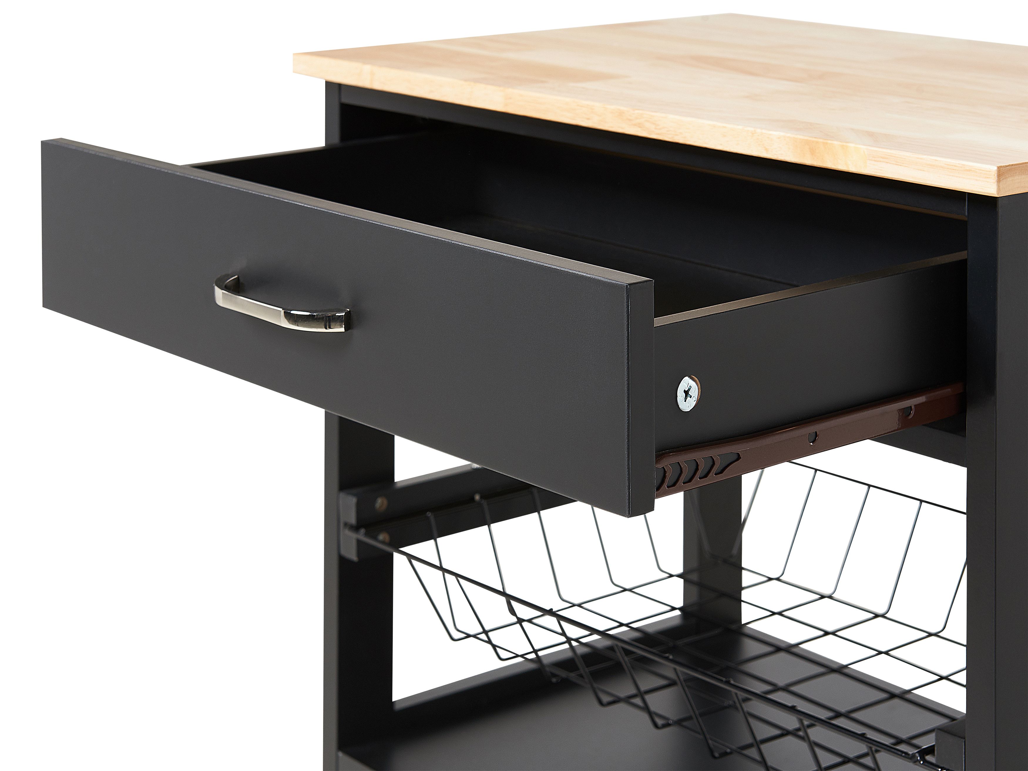 Kitchen Trolley LUGO Black | Beliani.co.uk