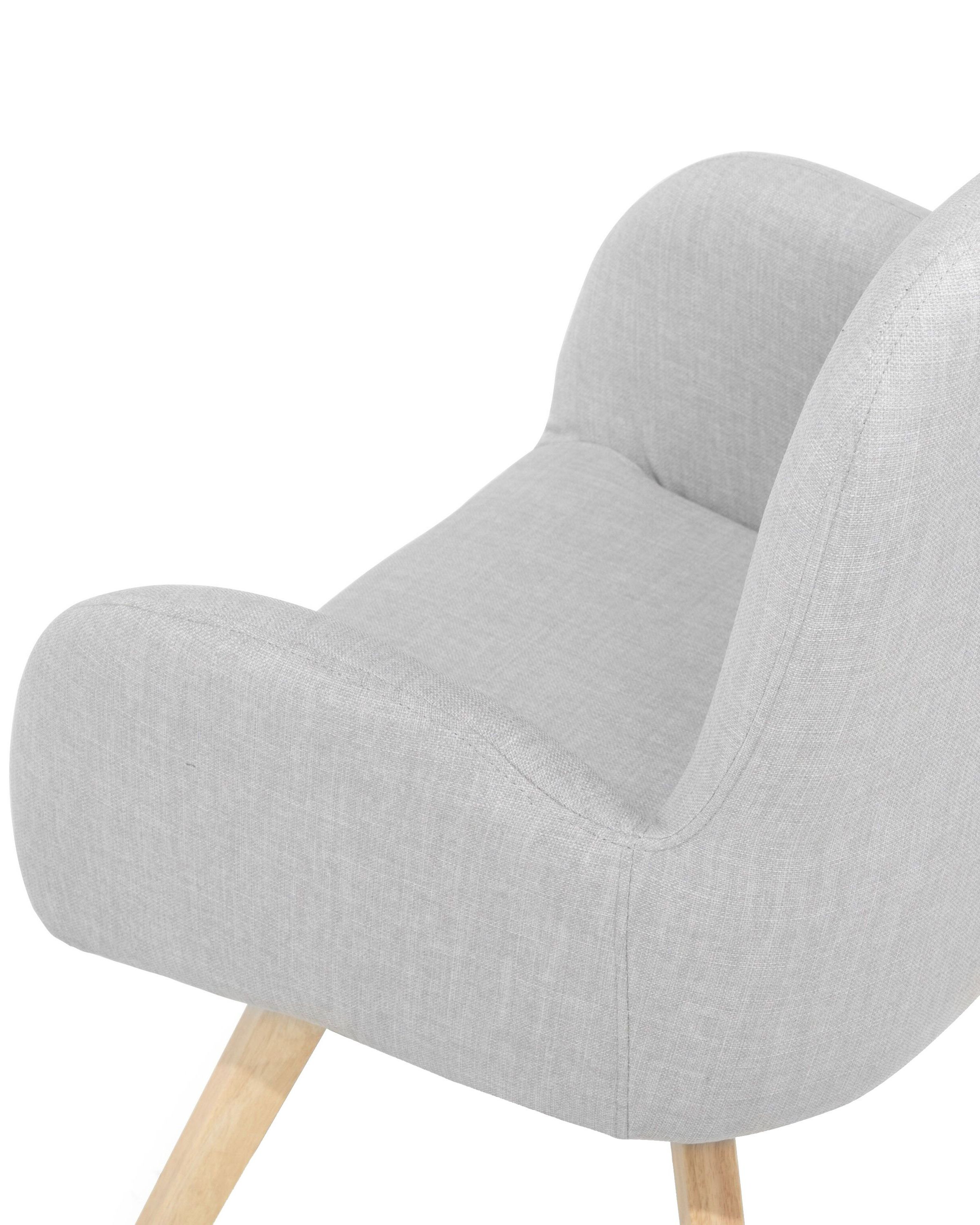 Armchair BJARN Fabric Light Grey | Beliani.co.uk