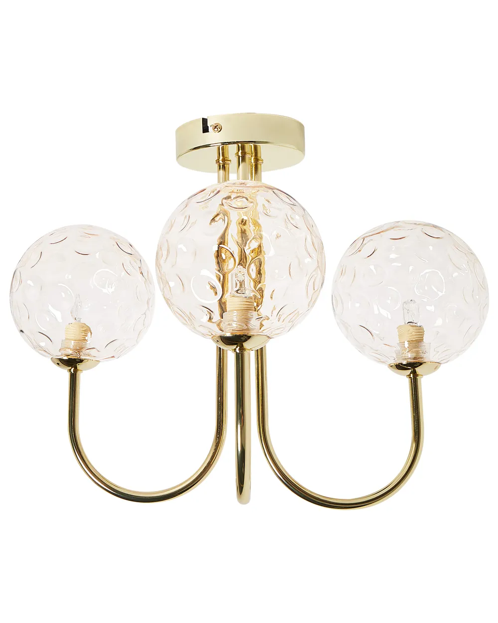 Taklampe ANADYR Glass Beige | Beliani.no