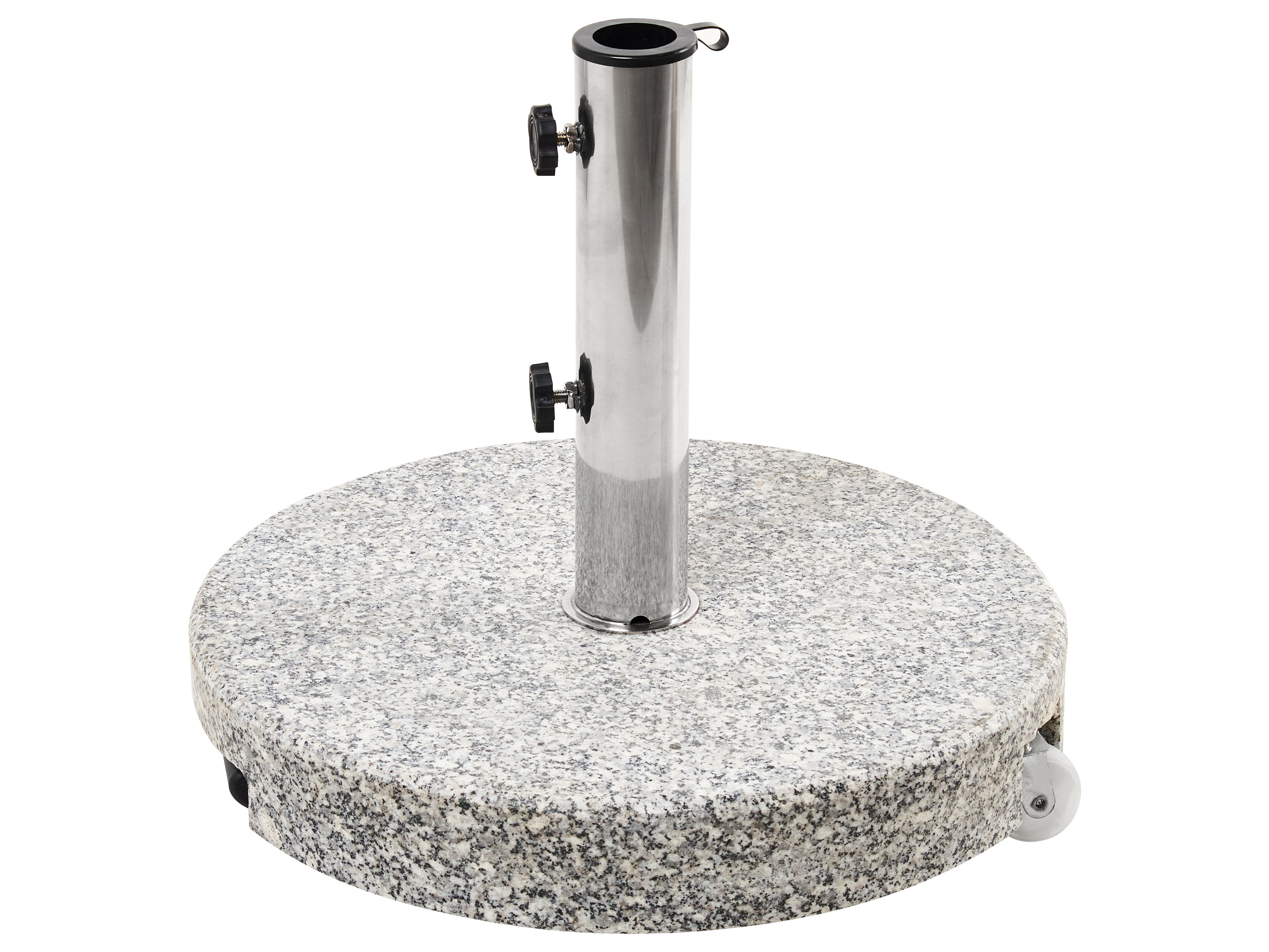 Parasol Base CERZETO Grey Round 30 kg | Beliani.co.uk