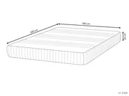 Gel Memory Foam Mattress HAPPINESS H3/4 Firm 180 x 200 cm (Super King ...