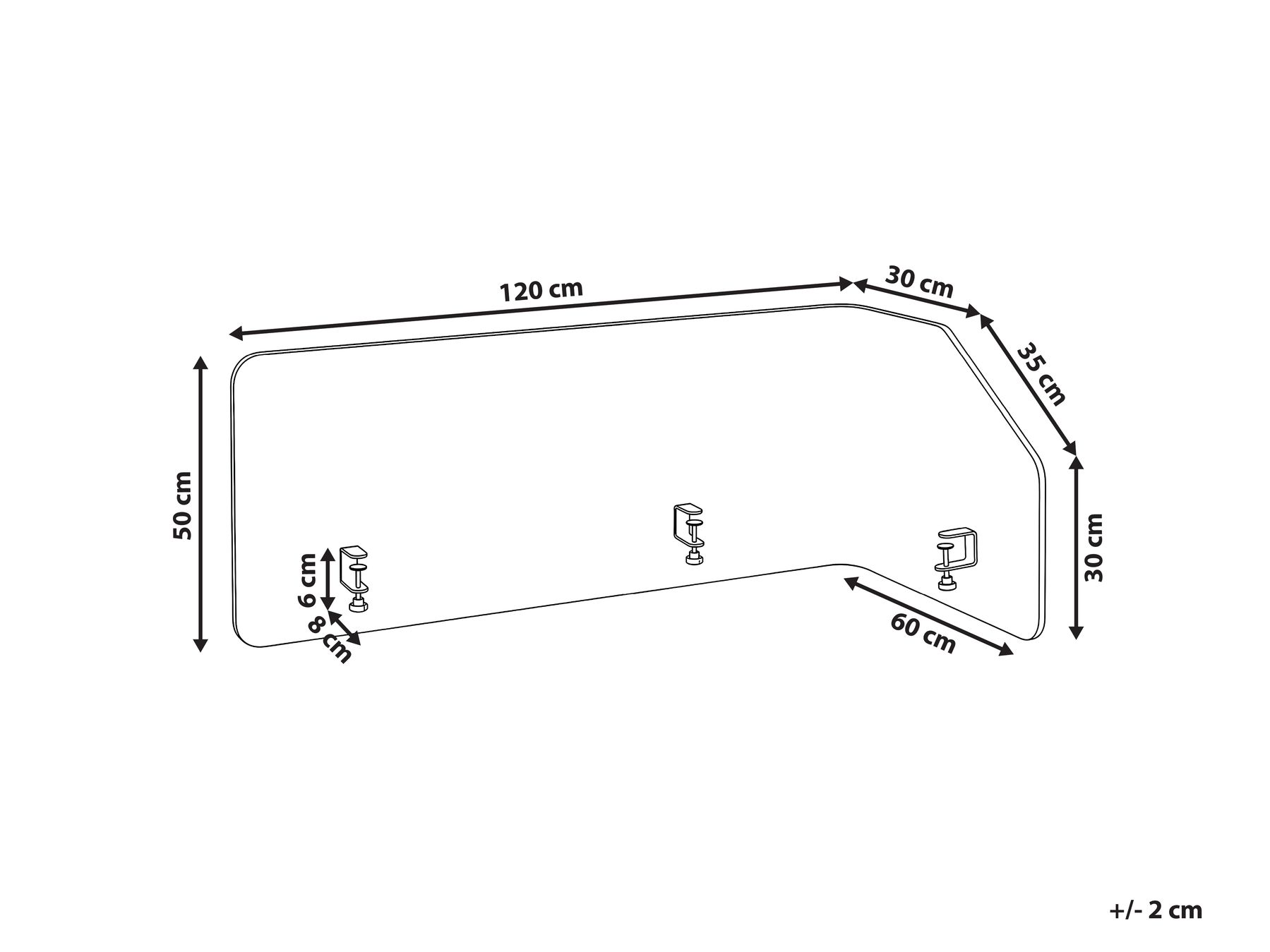 Cloison amovible de bureau FOLDY Gris clair | Beliani.fr