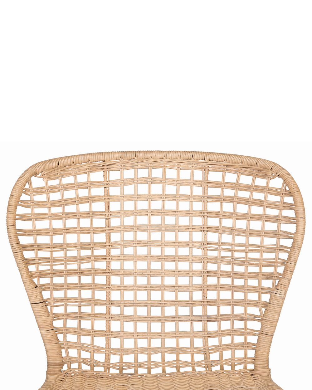 Set med 2 matstolar ELFROS Rotting Naturlig | Beliani.se