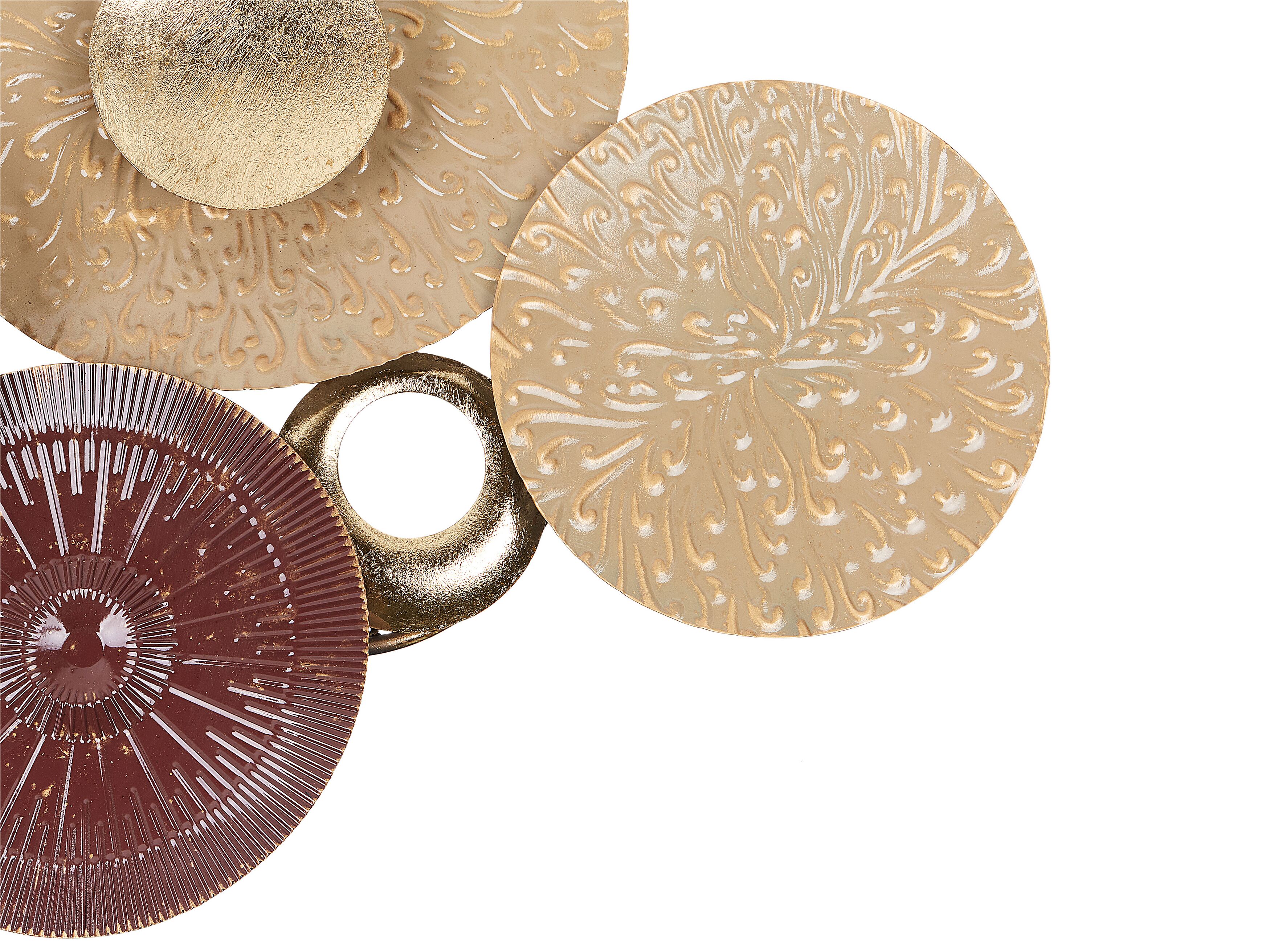 Wall Decor BROMINE Metal 69 cm Gold | Beliani.co.uk