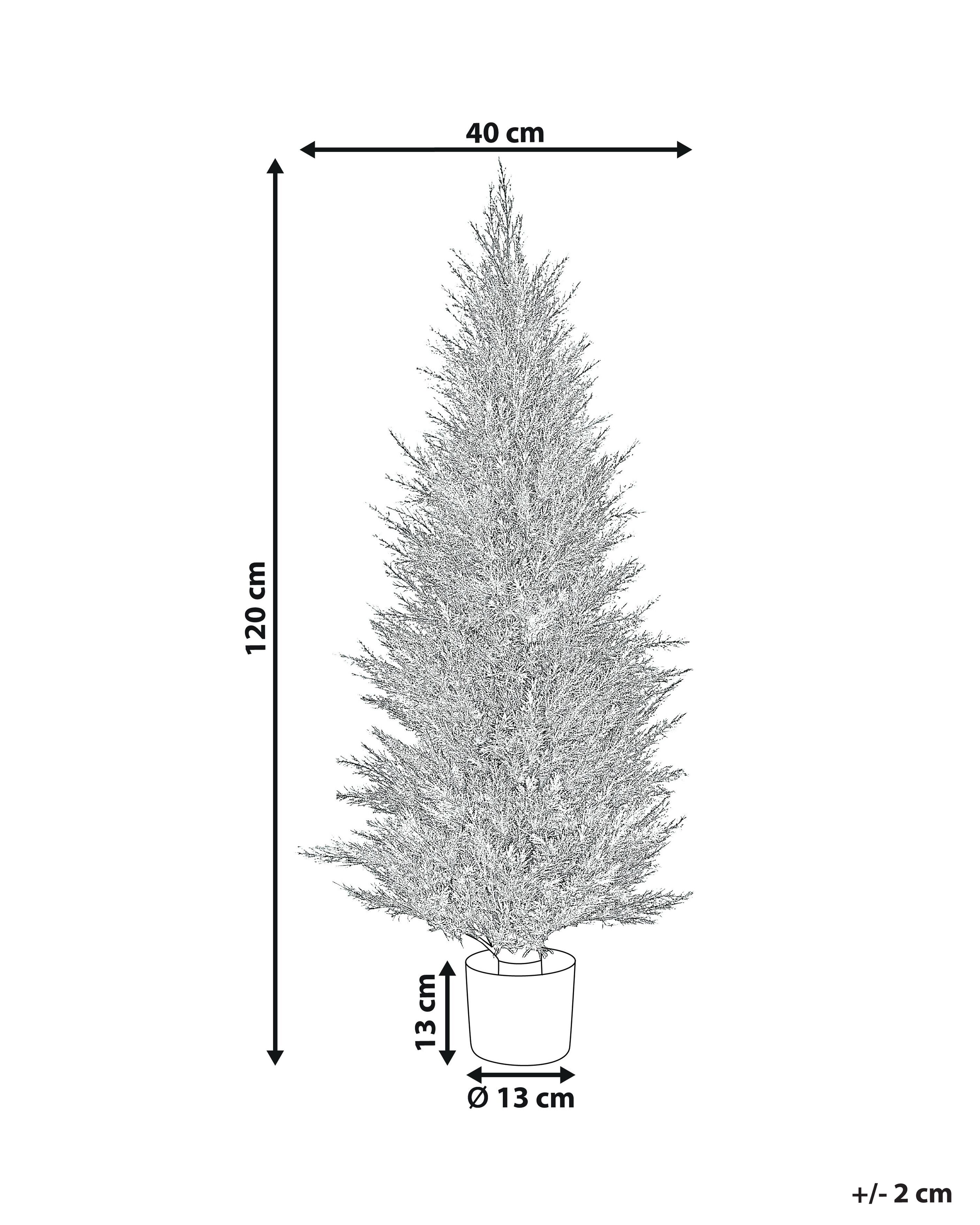 Artificial Plant CEDAR TREE 120 cm Green | Beliani.co.uk