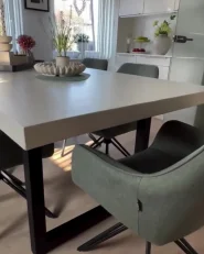 Set of 2 Dining Chairs Swivel JODAR Fabric Green | Beliani.es
