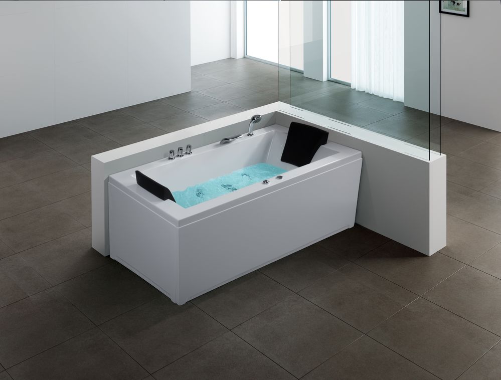 Corner Hot Tub with LED MILANO with Built-In Bluetooth Speaker 1810 x ...