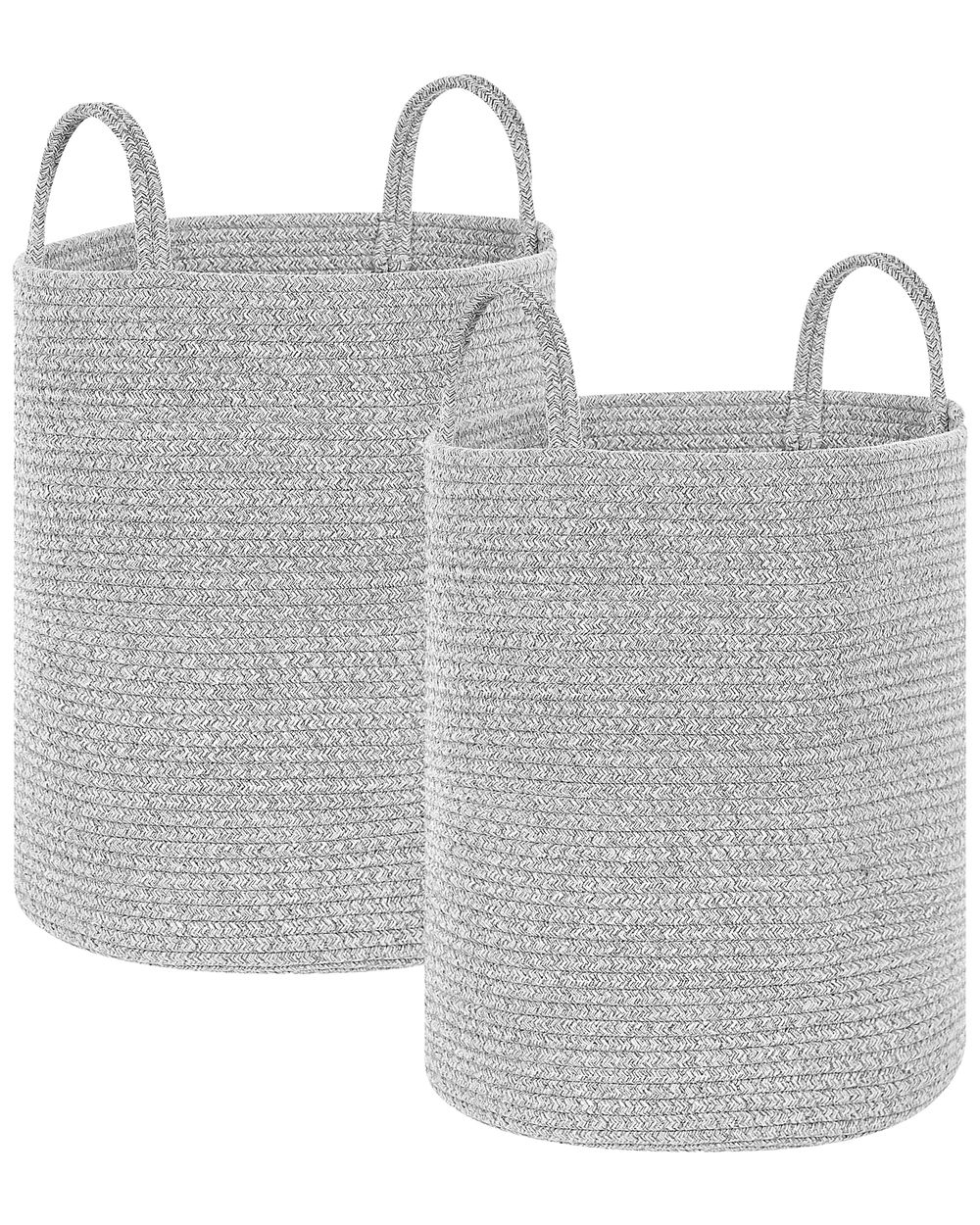 Set of 2 Baskets DANANG Wicker Natural | Beliani.co.uk