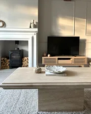 Szafka RTV DETROIT II Jasnobrązowy | Beliani.pl