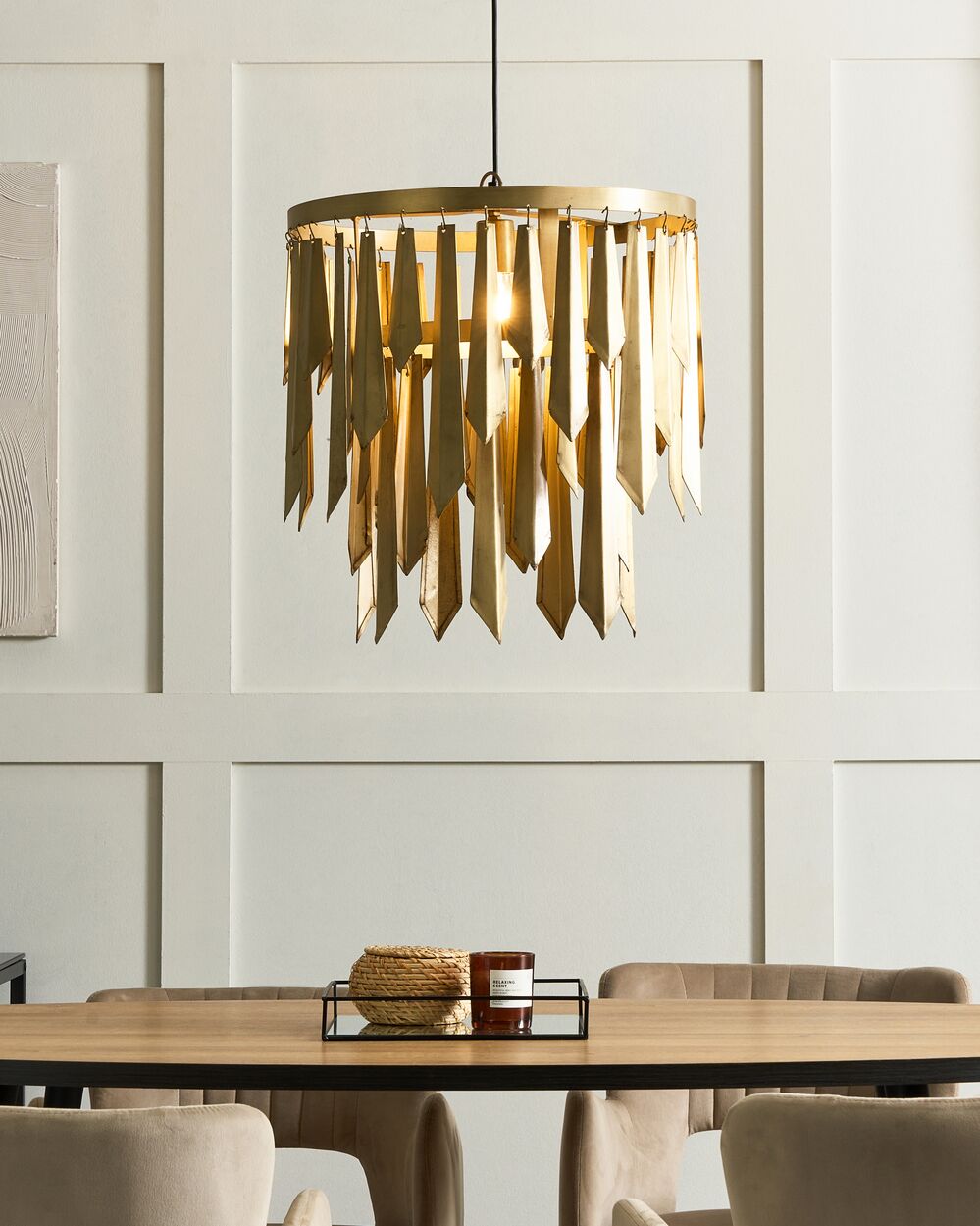 Pendant Lamp BIRRIE Metal Brass | Beliani.co.uk