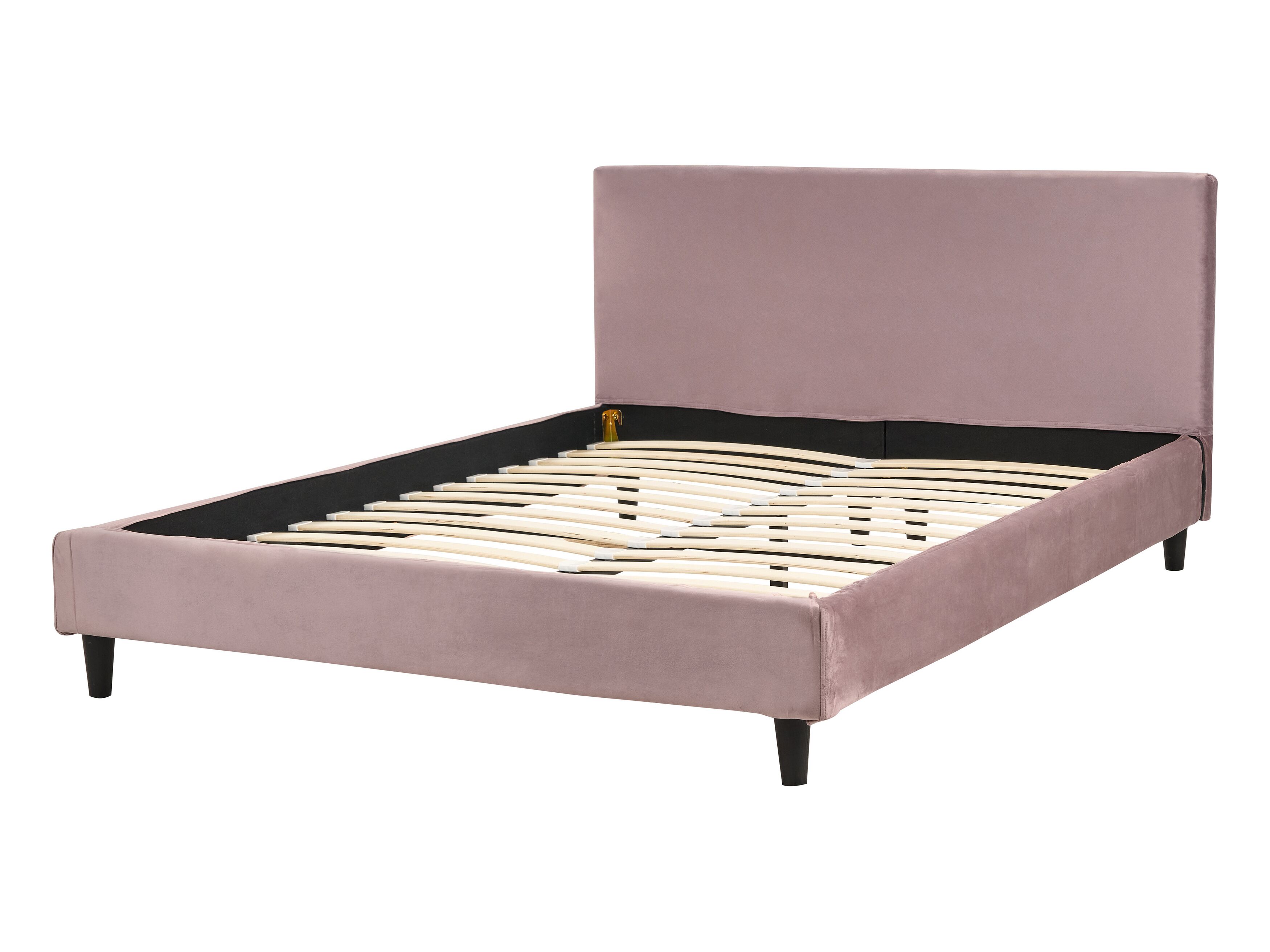 Bed Frame Cover Velvet FITOU 140 x 200 cm Pink | Beliani.co.uk