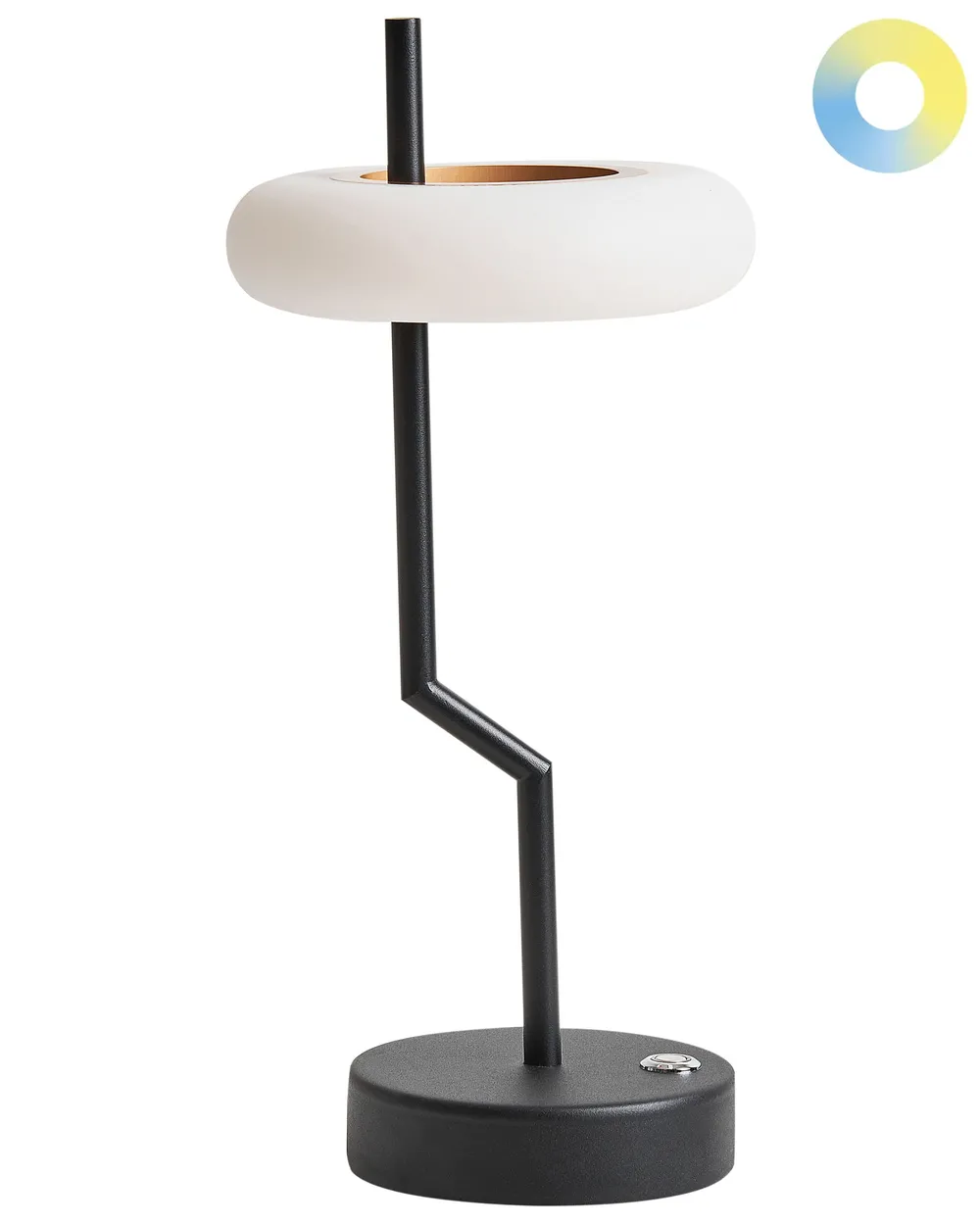 Wireless LED Table Lamp ALVIELA with Dimmer Metal Black | Beliani.co.uk