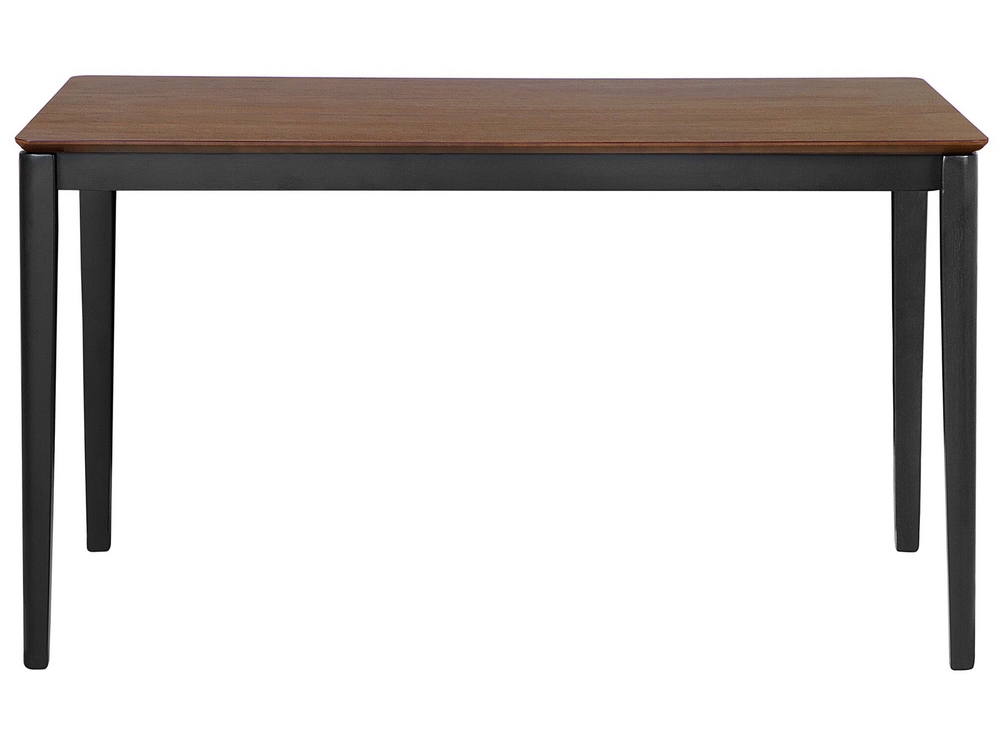 Dining Table 135 x 80 cm Dark Wood CEDAR Beliani