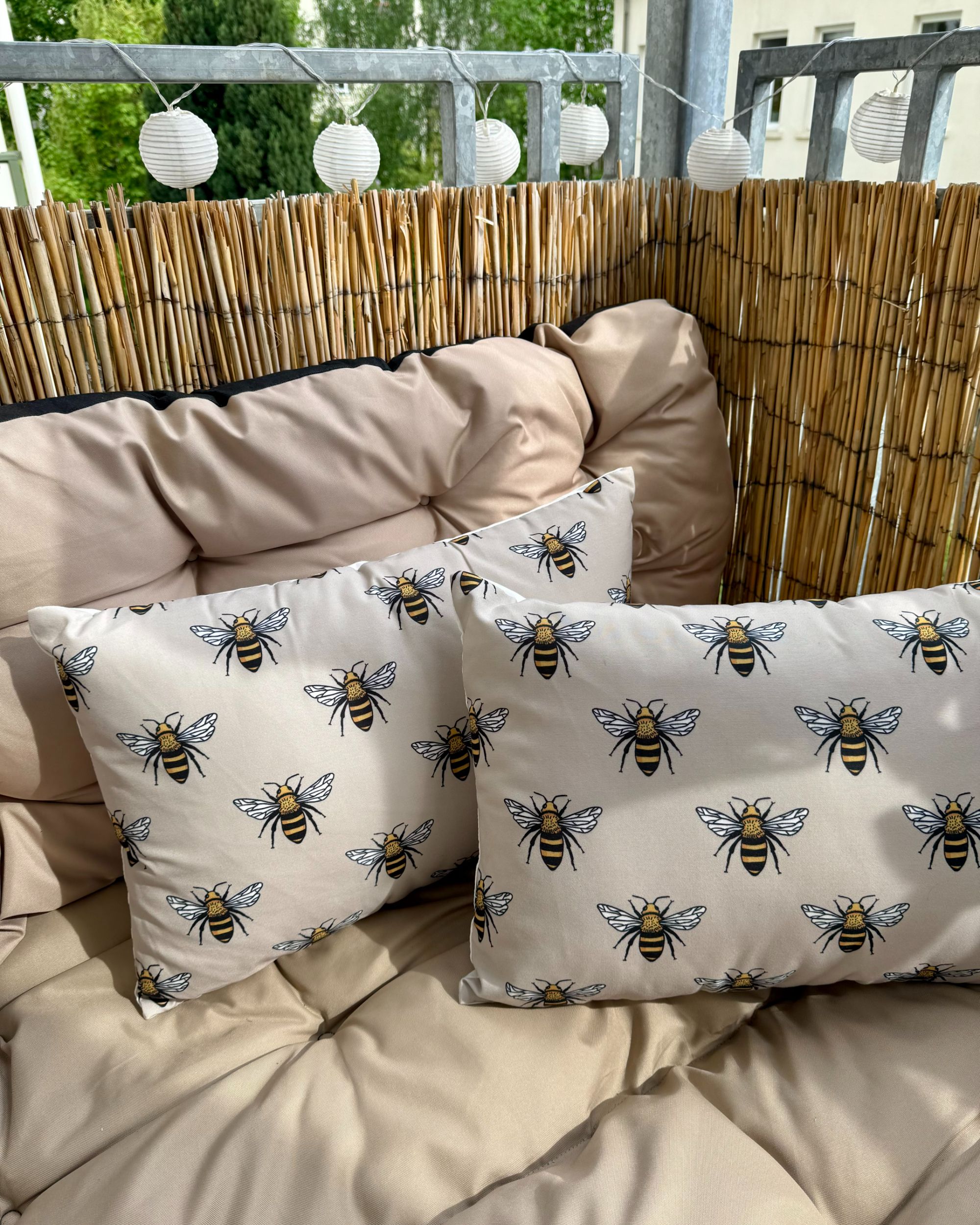 Set de 2 perne pentru exterior CANNETO Imprimeu animalier 40 x 60 cm ...