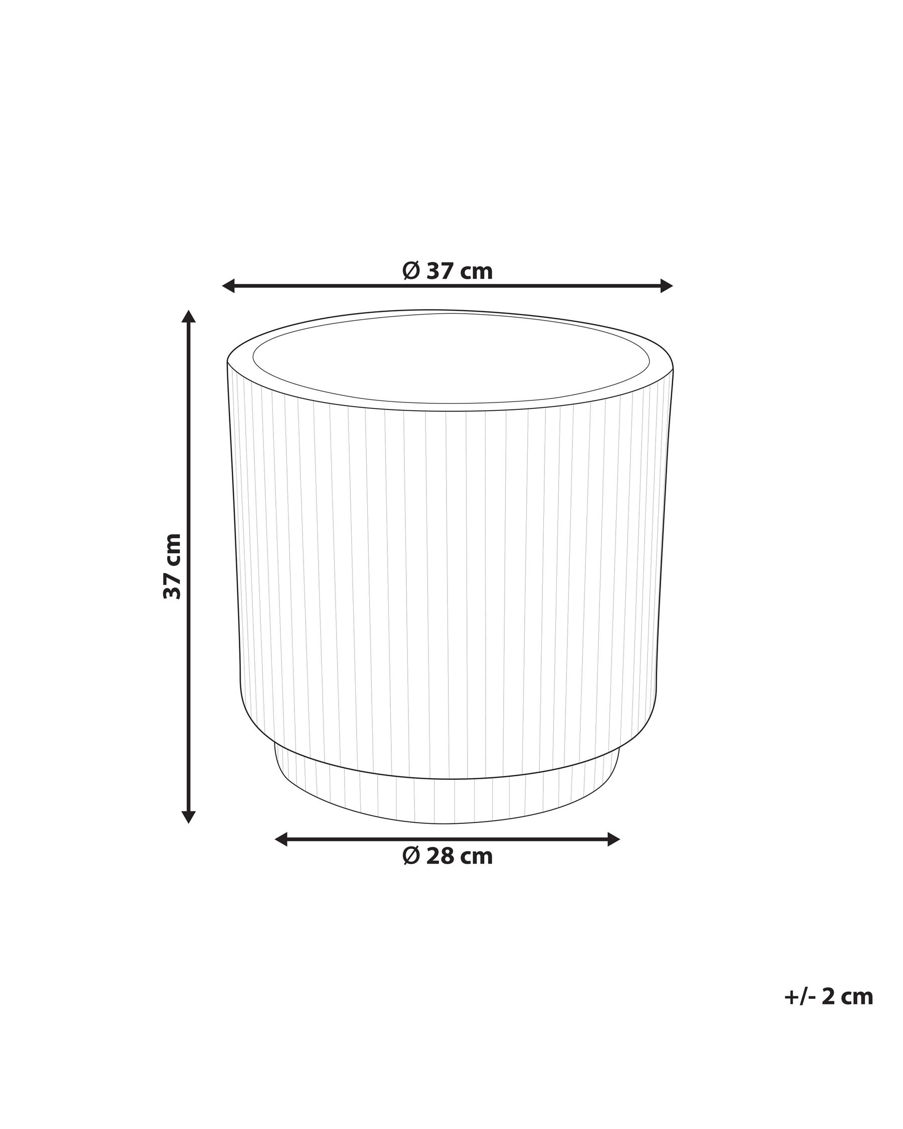 Plant Pot DARIA 37 cm Olive Green | Beliani.co.uk