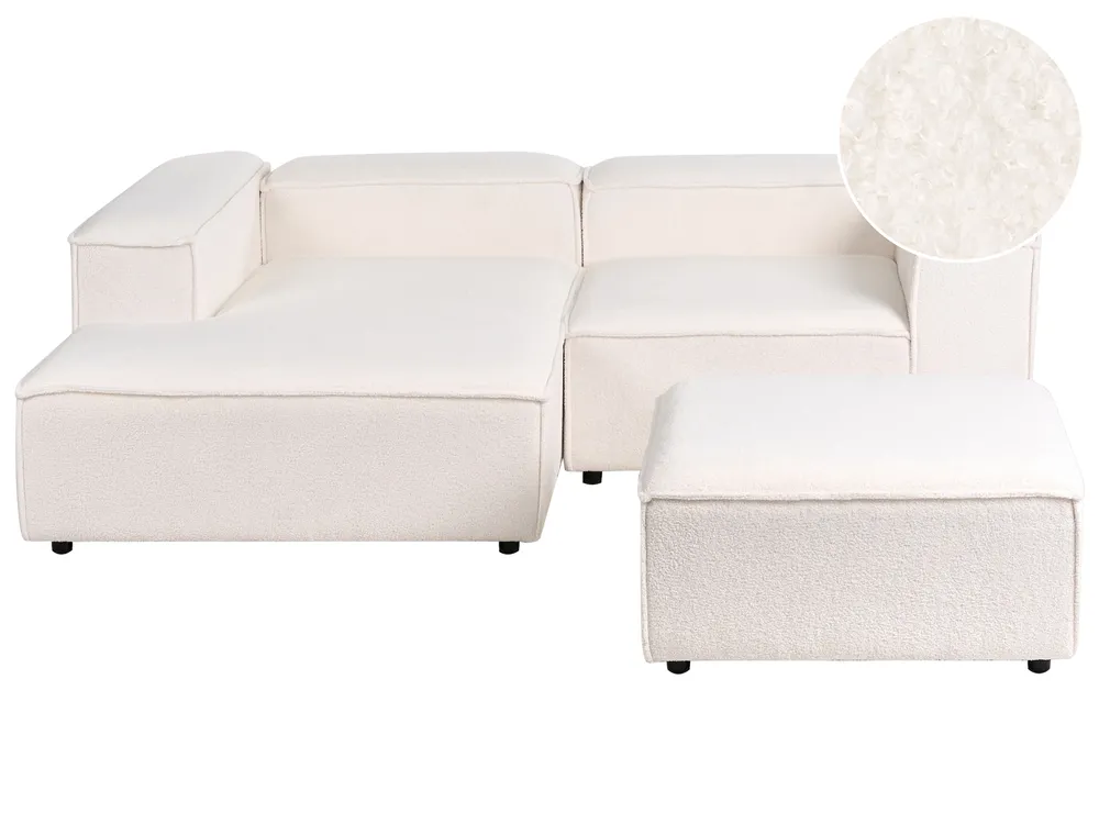 Ottomaan ARDAL Stof Beige | Beliani.nl