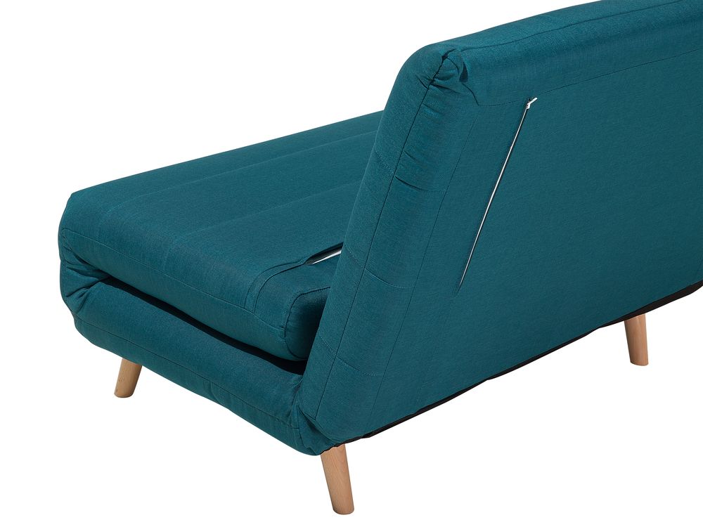 Fabric Single Sofa Bed Blue SETTEN Beliani