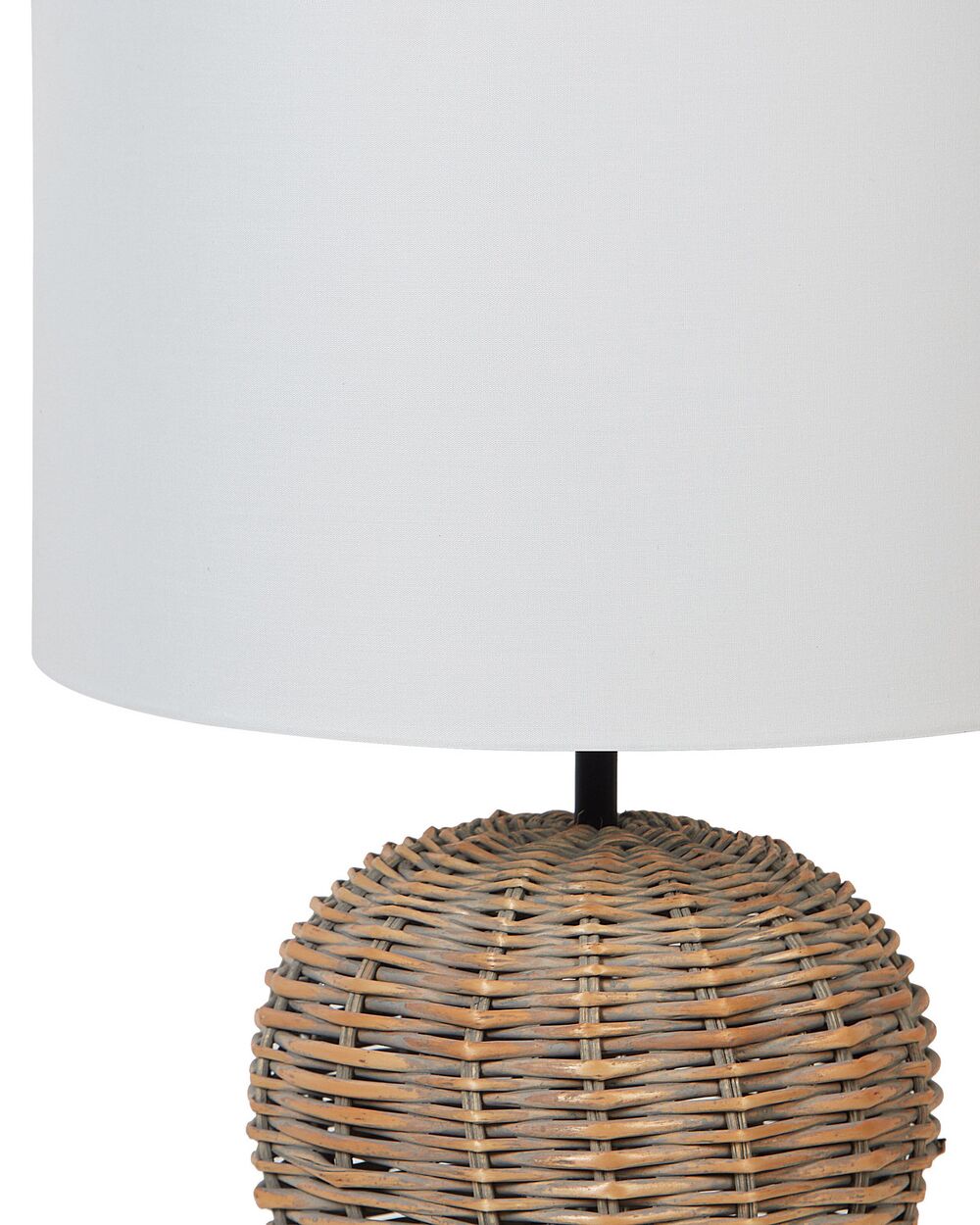 Table Lamp FURELOS Rattan Light Wood Beliani