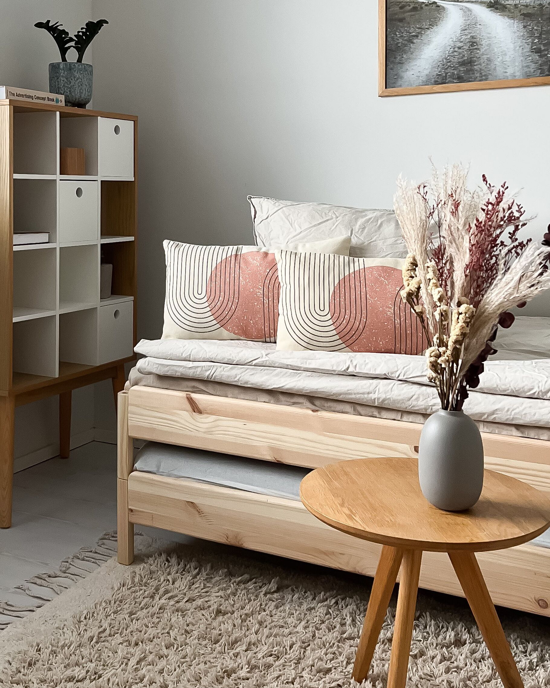 Ramo de flores secas ARABA 55 cm Rosa | Beliani.pt