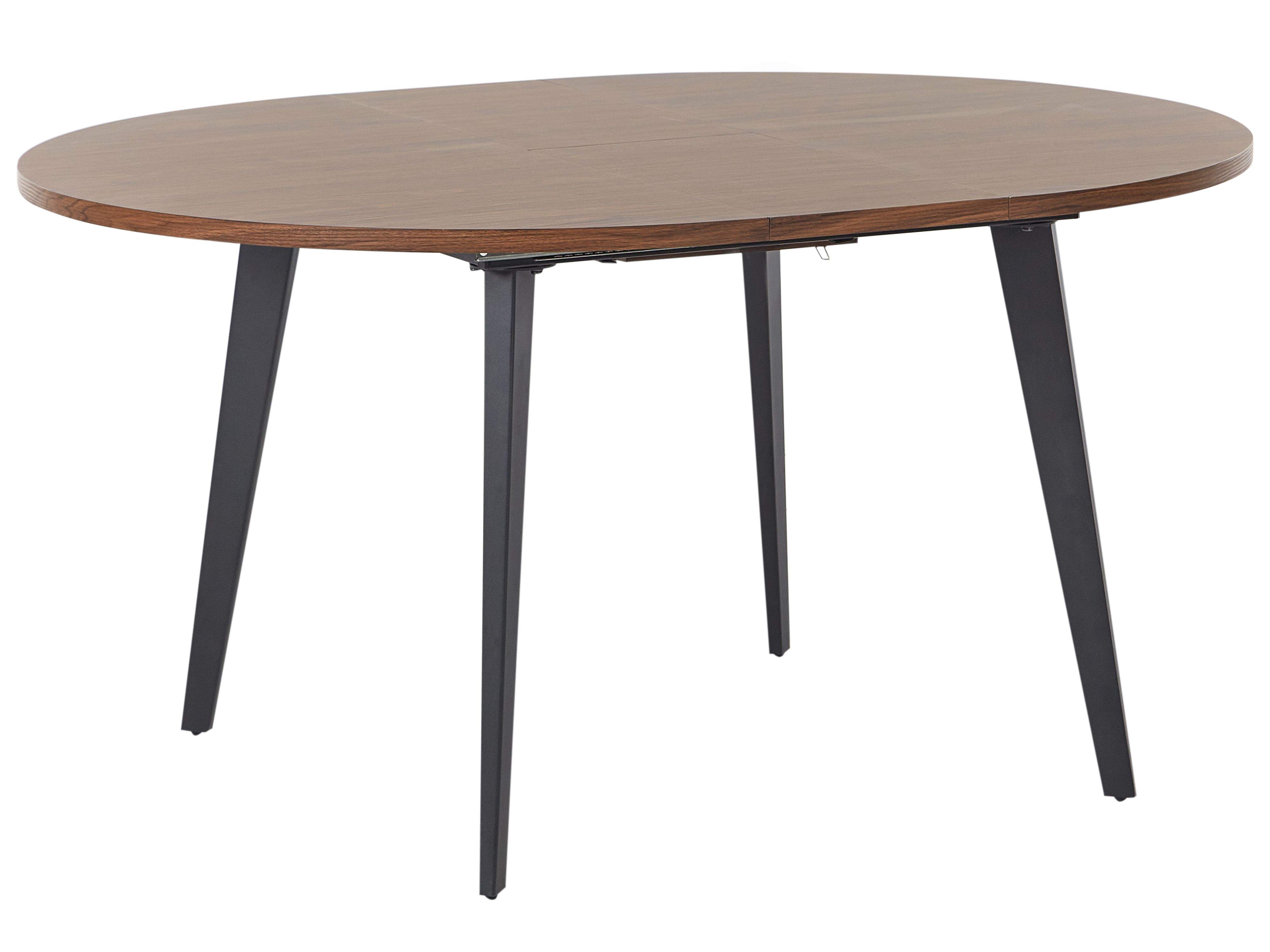 Extending Dining Table BOVINA Dark Brown 120/150 cm 120 cm Wood ...