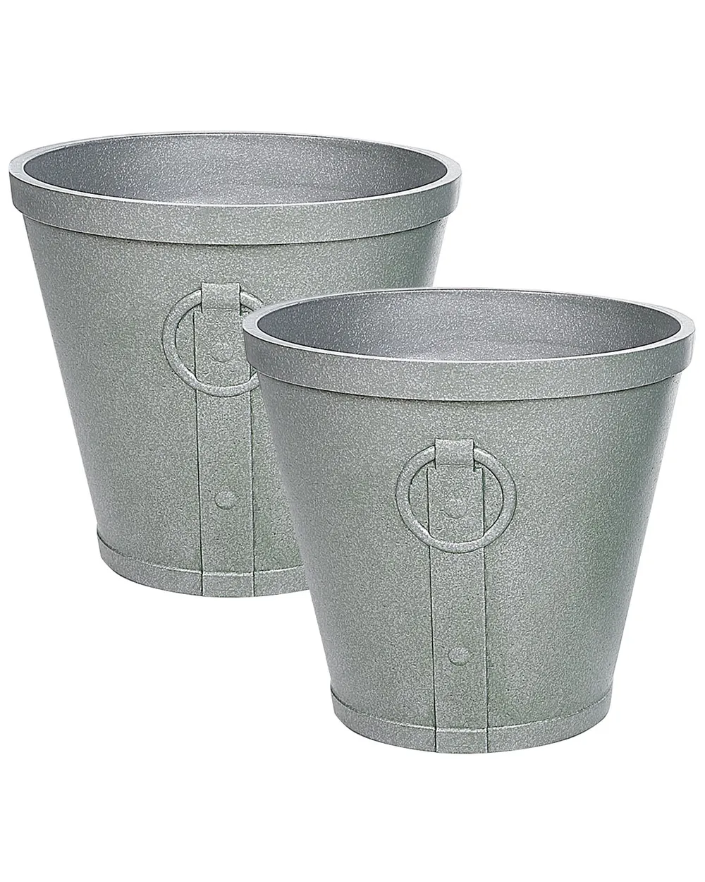 Cache-pot MESSENE 51 cm Gris clair | Beliani.fr