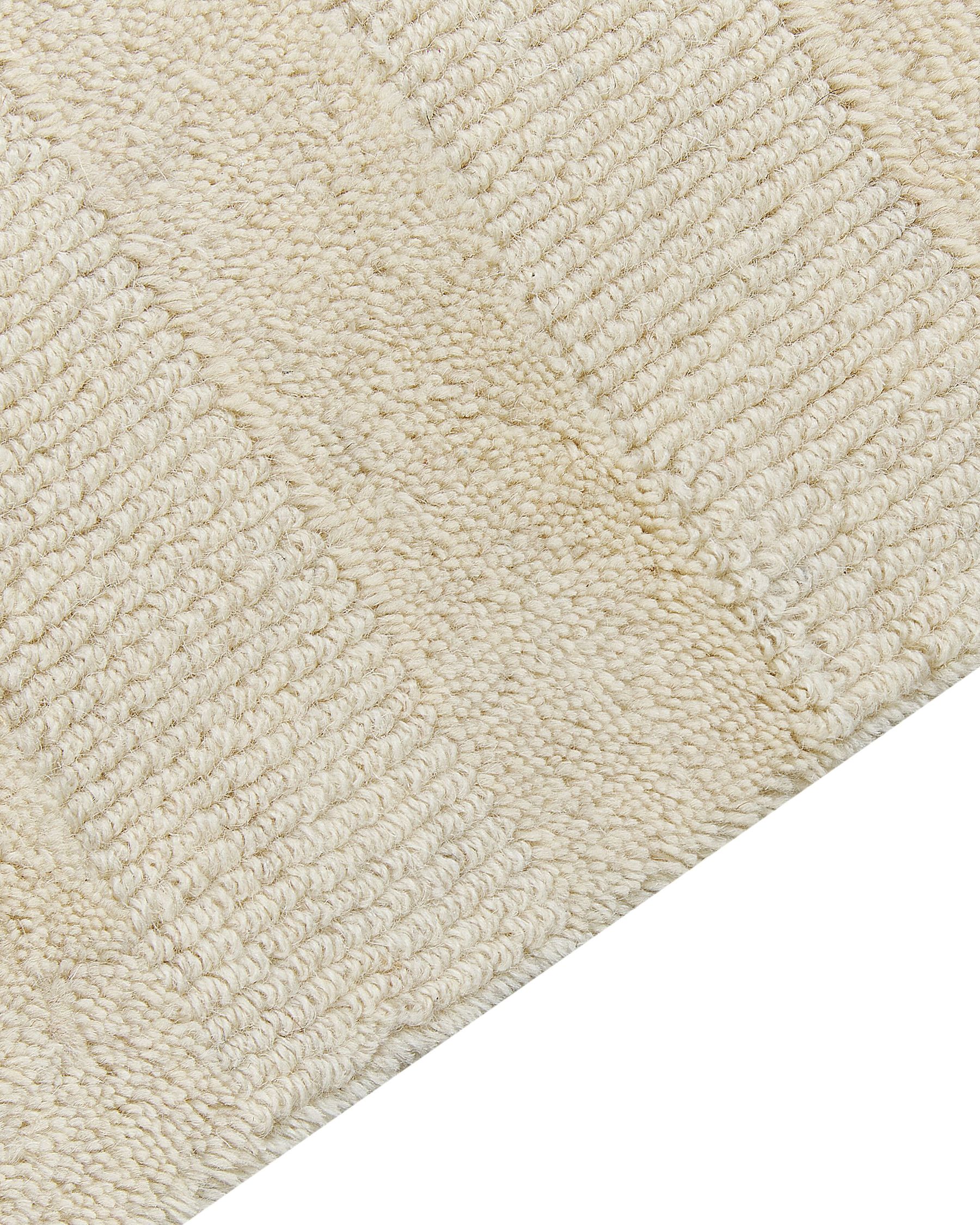 Wool Area Rug 200 x 300 cm Beige MASTUNG | Beliani.nl