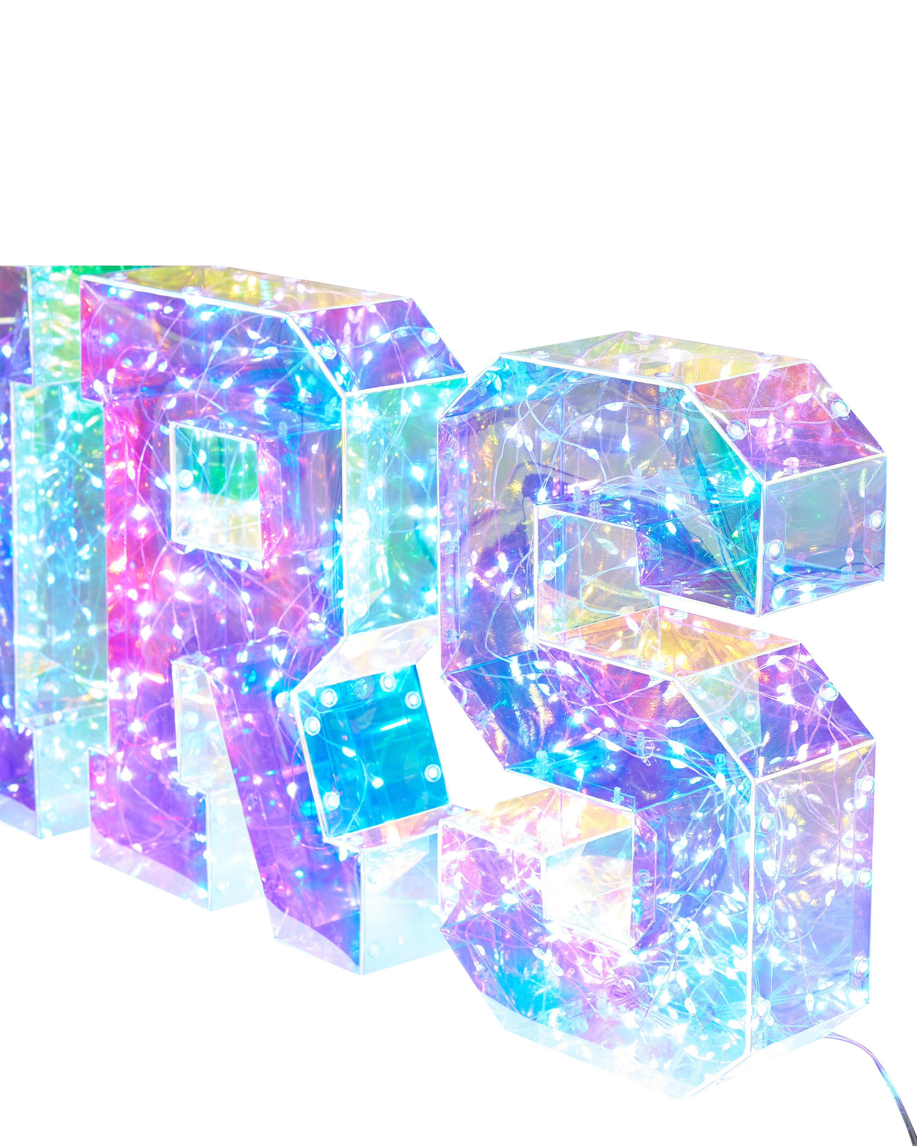 LED Decoration Text POLLUX Multicolour | Beliani.co.uk