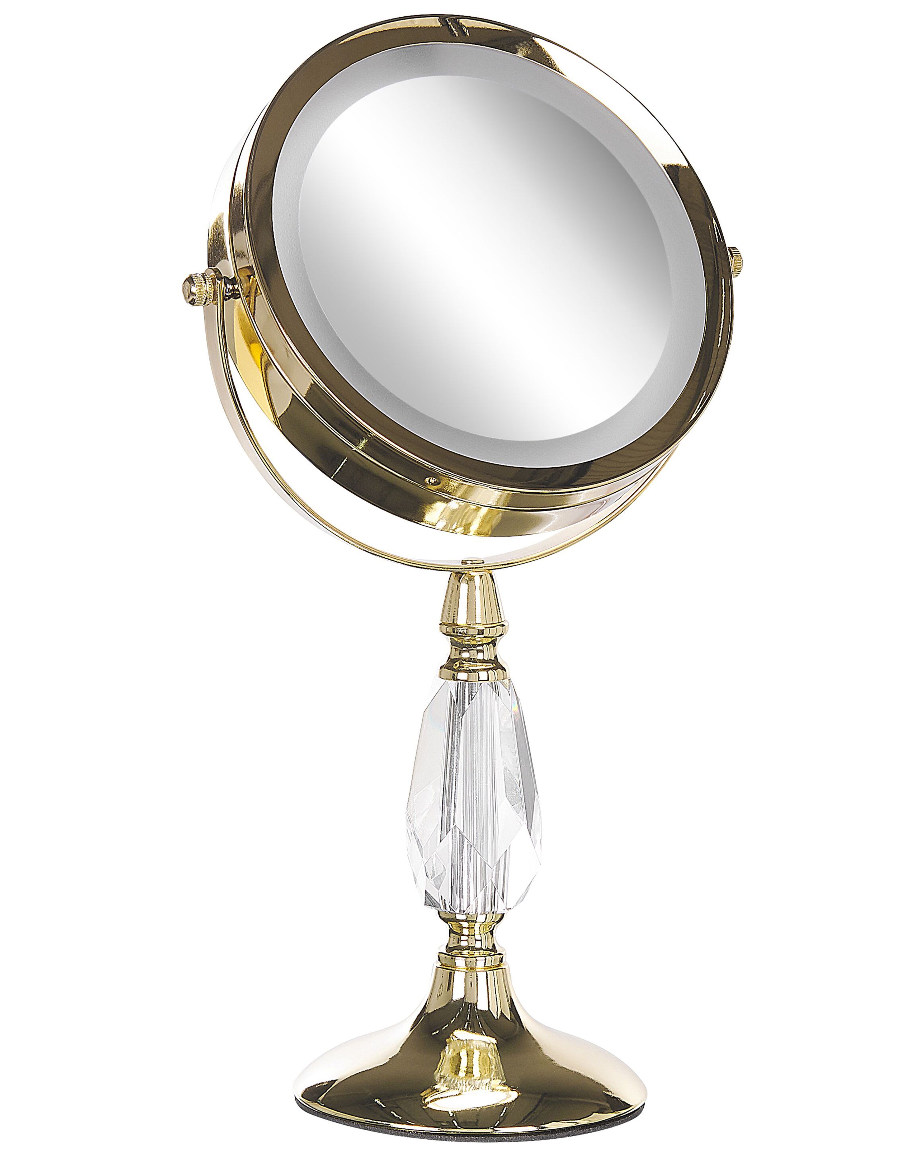 Lusterko kosmetyczne LED MAURY Złoty | Beliani.pl