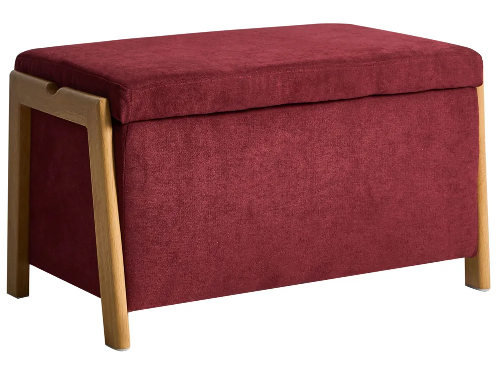 Cassapanca EDLAND Tessuto Bordeaux | Beliani.it