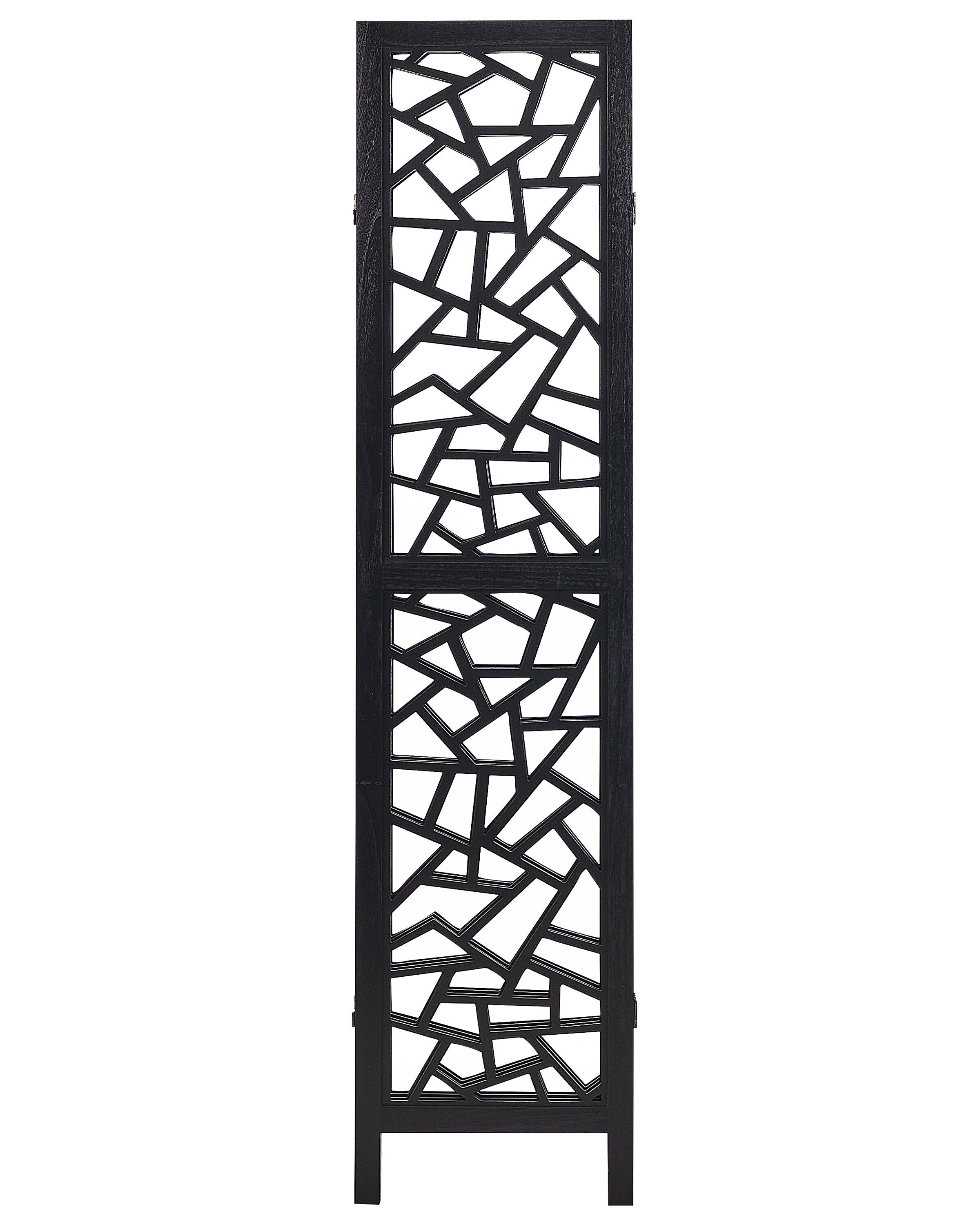 4 panelers rumdeler PIANLARGO Sort 163 cm 170 cm | Beliani.dk