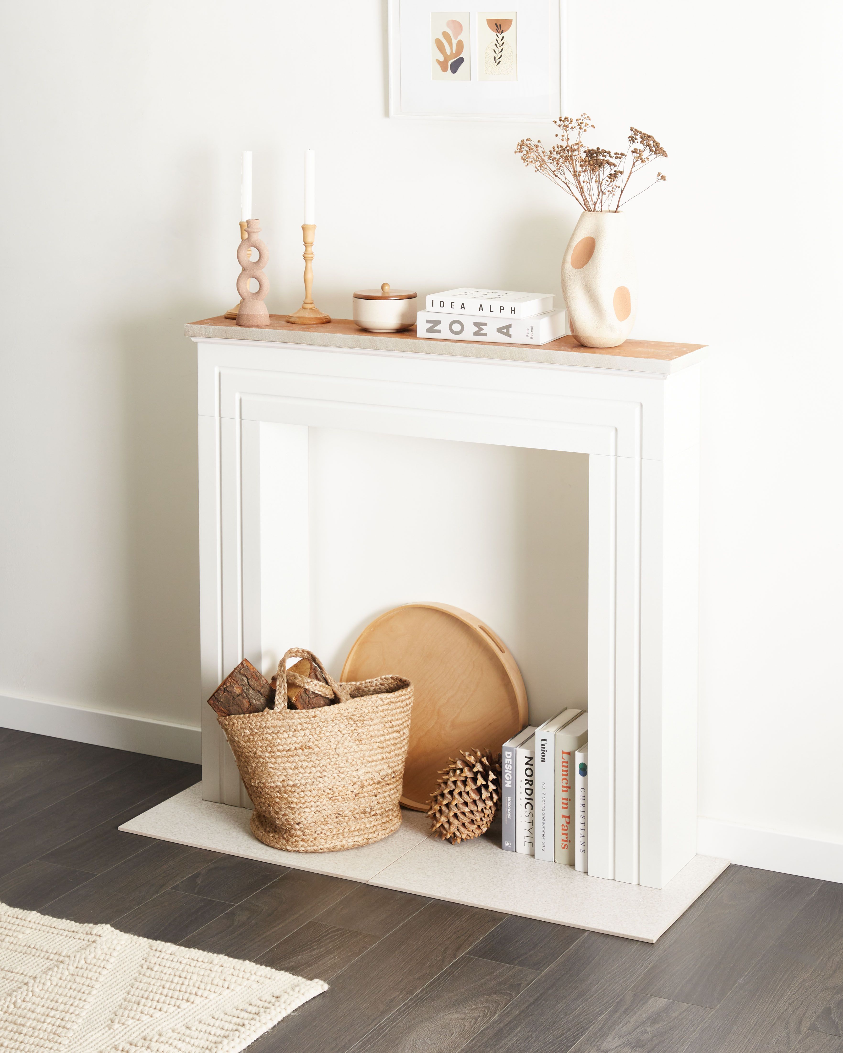 Kandallópárkány BOALLIA Fehér | Beliani.hu