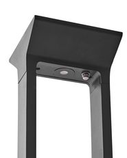 Solar Outdoor LED Bollard Lamp MALDEN Black | Beliani.co.uk