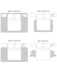 Kids Rug LAZA Off-White 140 x 200 cm Cotton | Beliani.co.uk