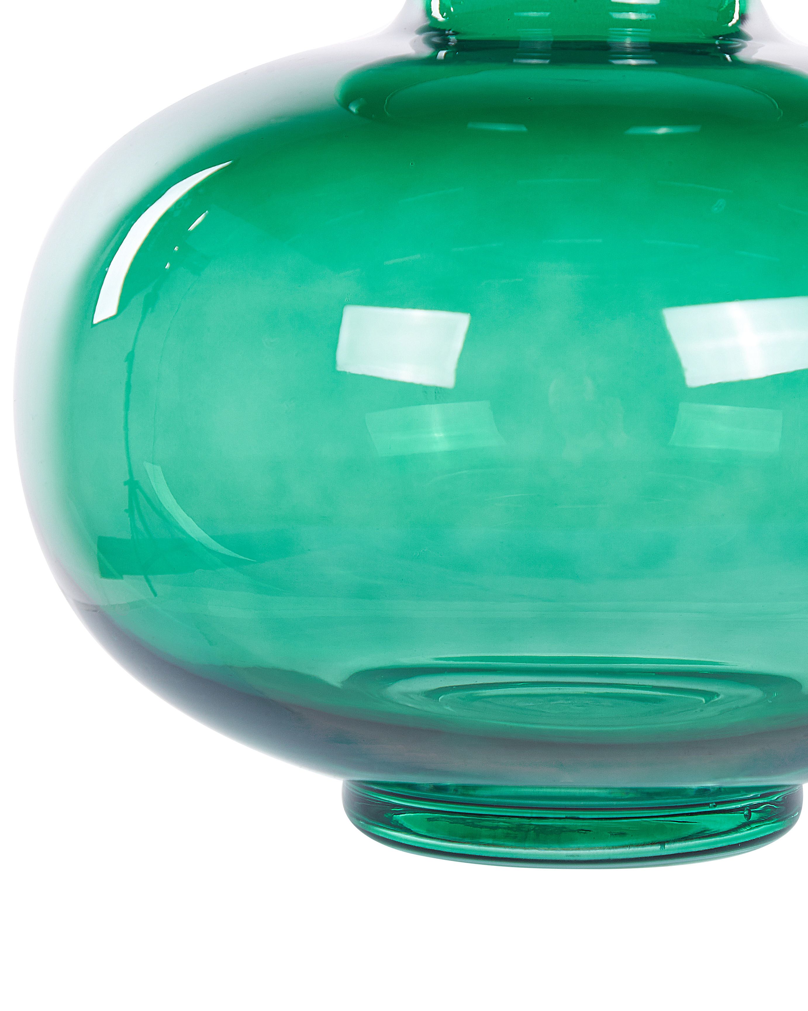 Vase à fleurs PALAIA Verre 27 cm Vert | Beliani.fr