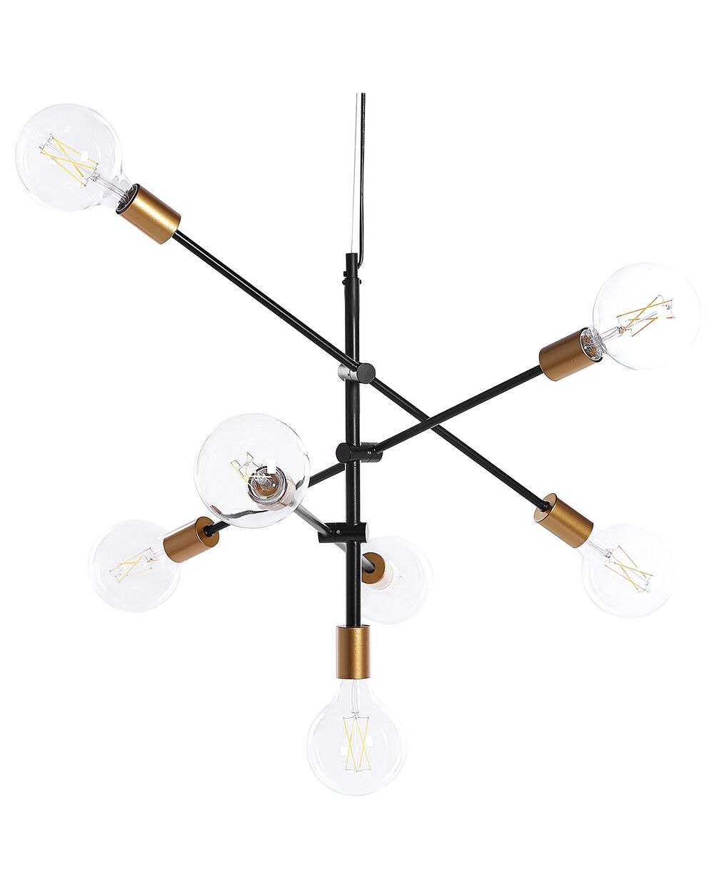Pendant Lamp BIRRIE Metal Brass | Beliani.co.uk