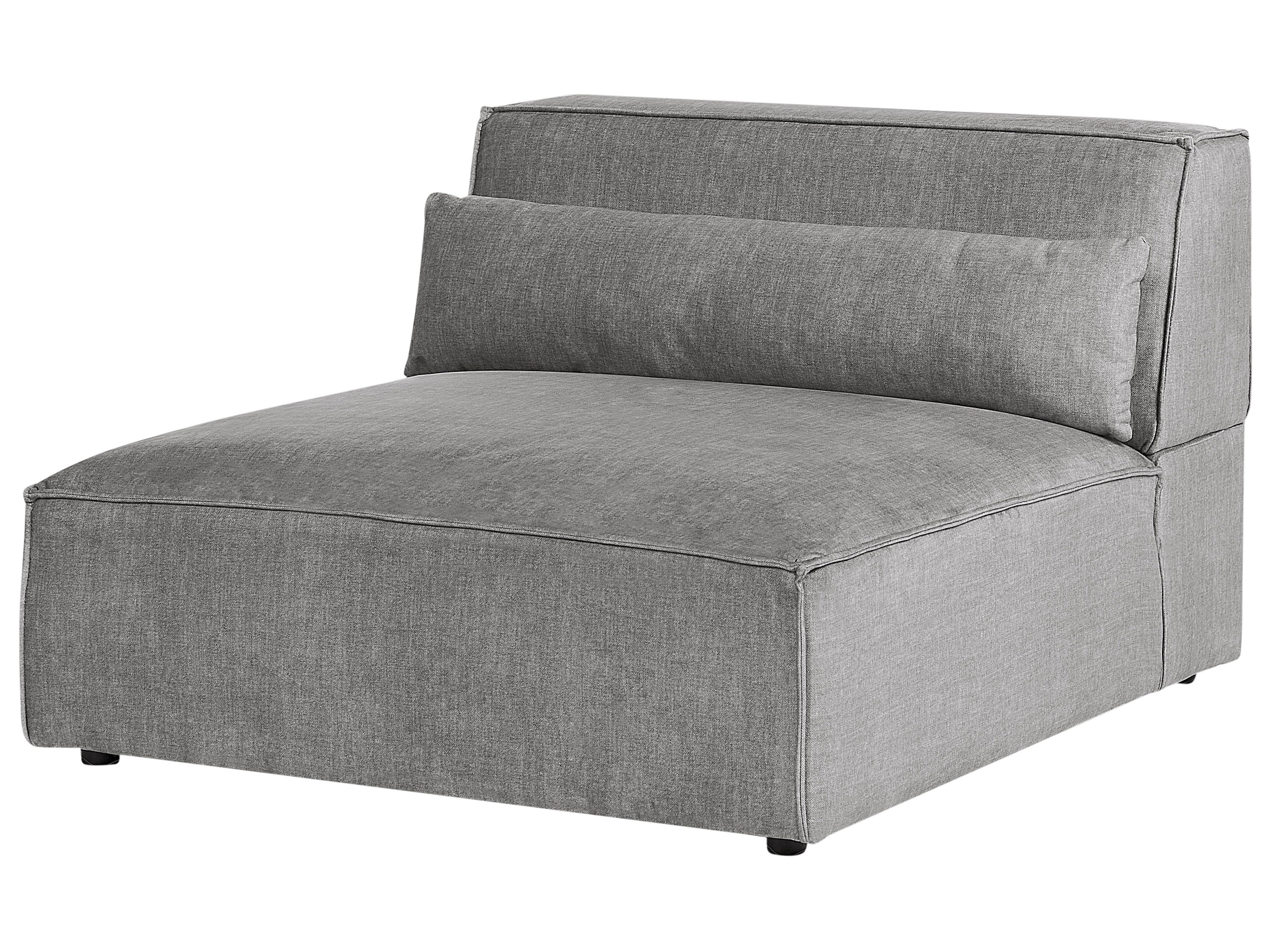 Modular Corner Sofa 3 Seater HELLNAR Fabric Grey Left Hand | Beliani.co.uk